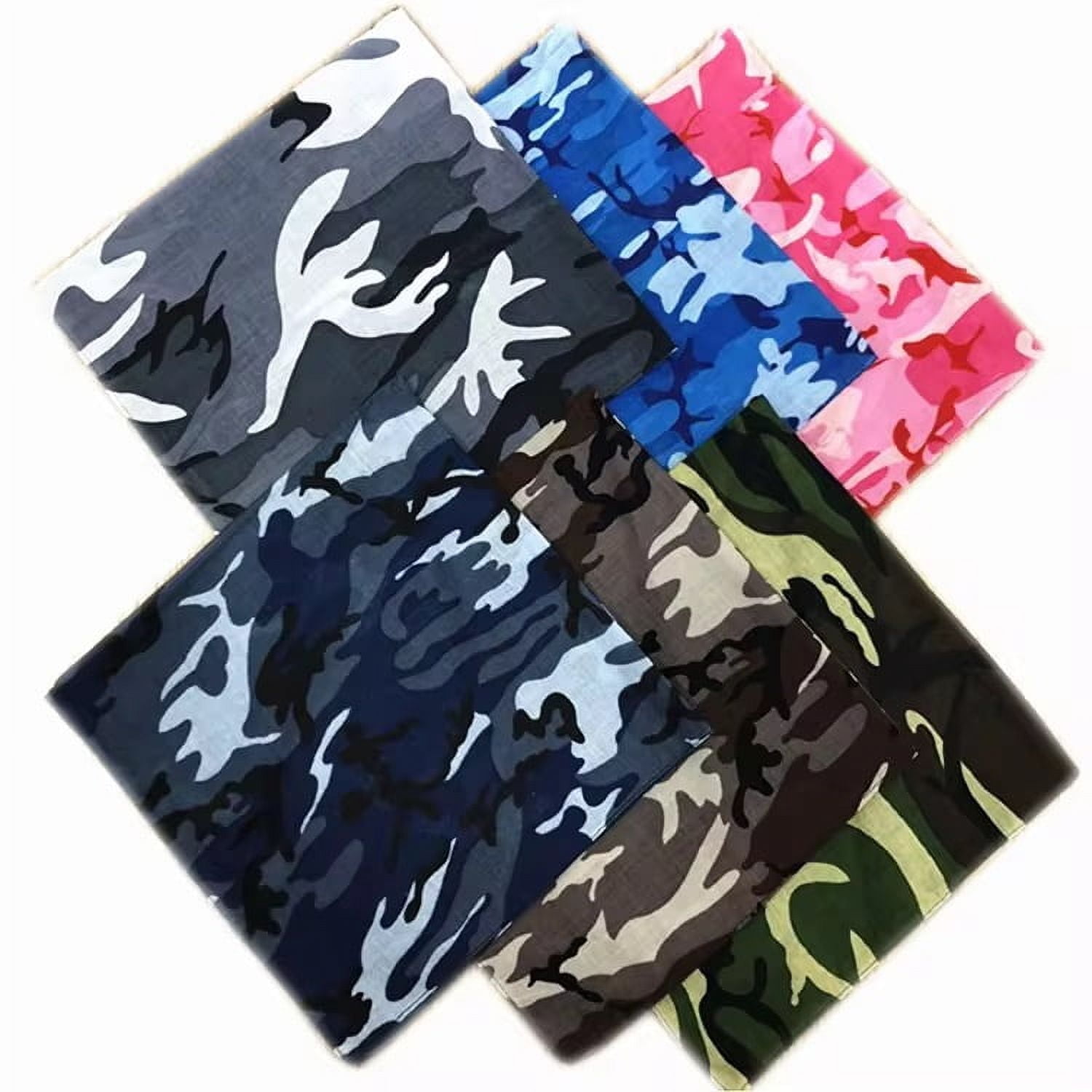 Magg Bandanas Camouflage Double Sided Handkerchief 100% COTTON Bandana ...