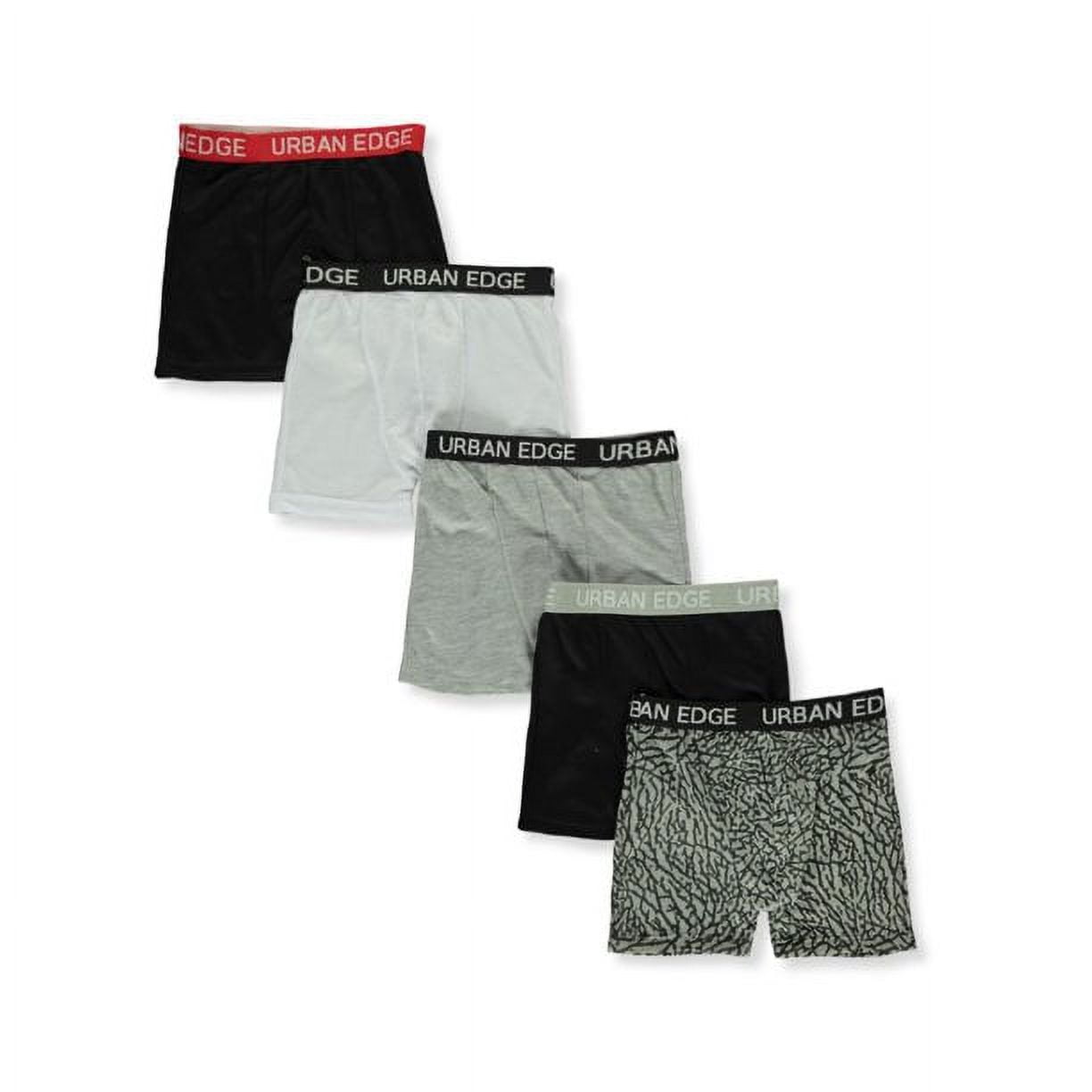 Magg Men's Breathable Cotton Boxer Briefs, Black (5 Pack) - Walmart.com