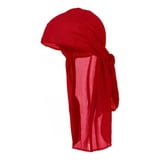 Magg Mens Long Tie Soft Du-rag Skull Cap Durag in Multiple Colors and ...