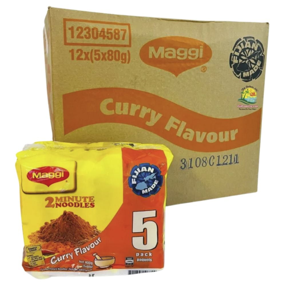 Maggi 2 Minute Noodles - Yummy CURRY Flavour Noodles (Case Pack of 12 x ...