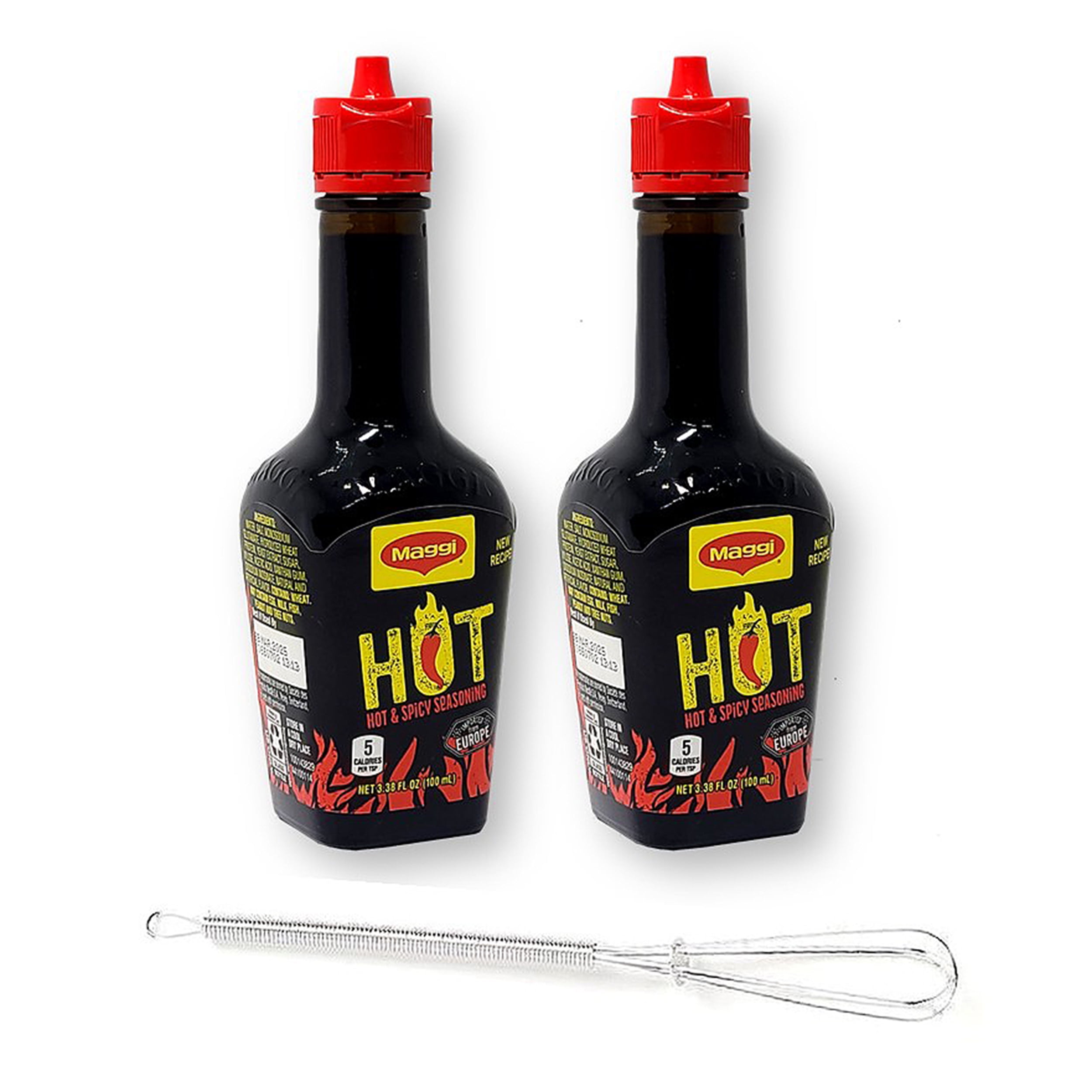 Maggi Europe Hot & Spicy Liquid Seasoning, 2 Bottles (3.38 oz each ...