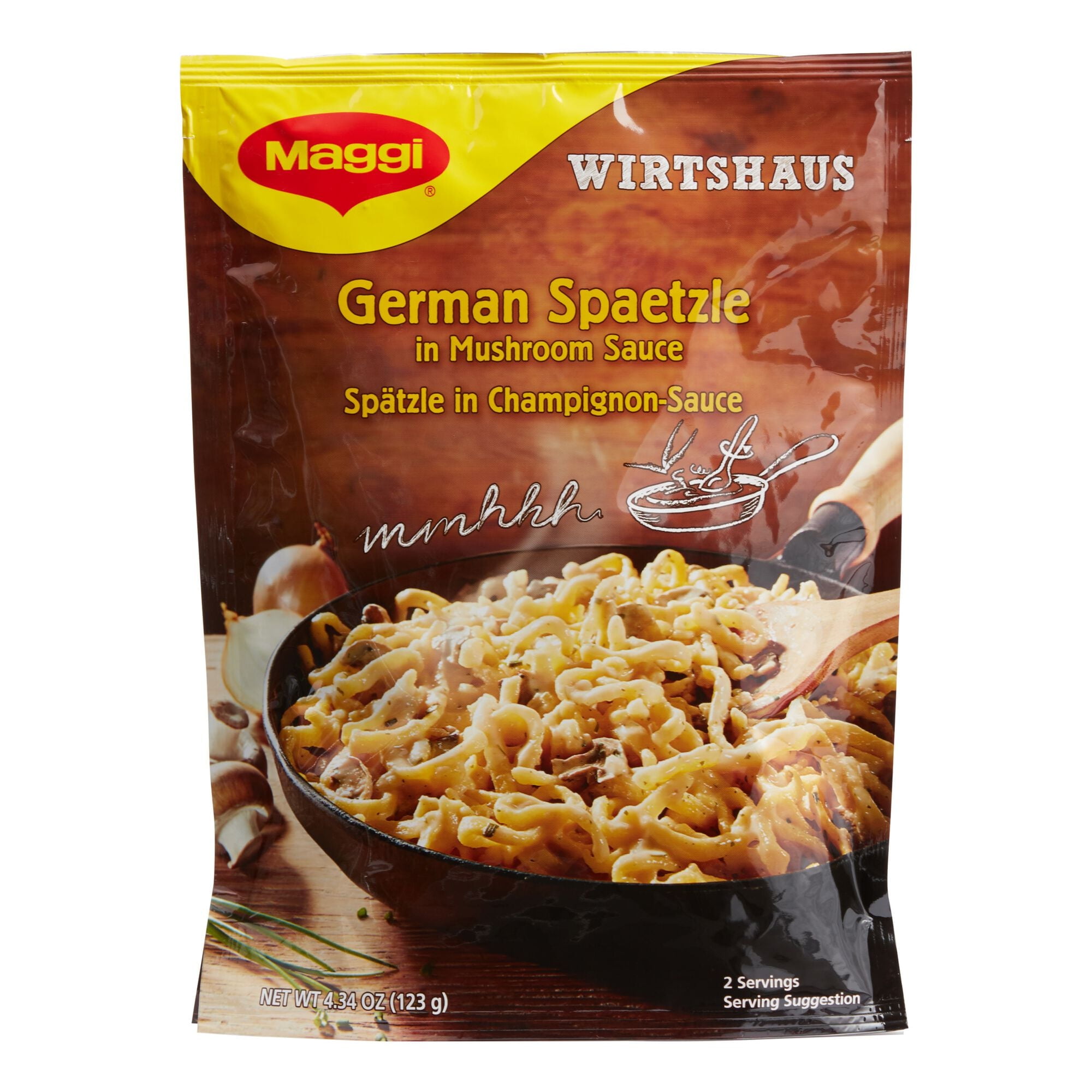 Maggi German Spaetzle in Mushroom Sauce 4.3 oz. Pack of 3 - Walmart.com