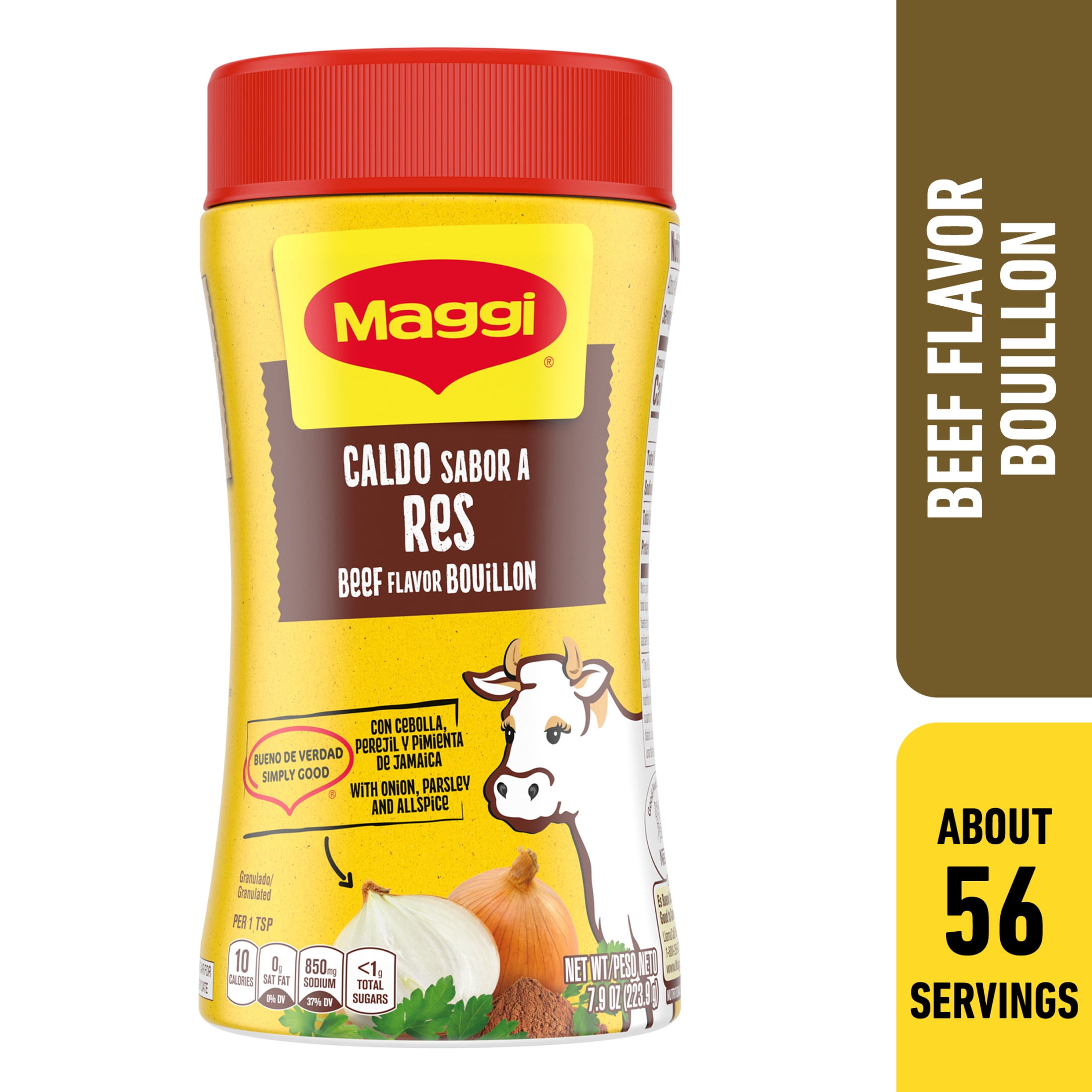 Maggi Beef Flavor Bouillon Granules – Roasted Meat Taste, 7.9 oz ...