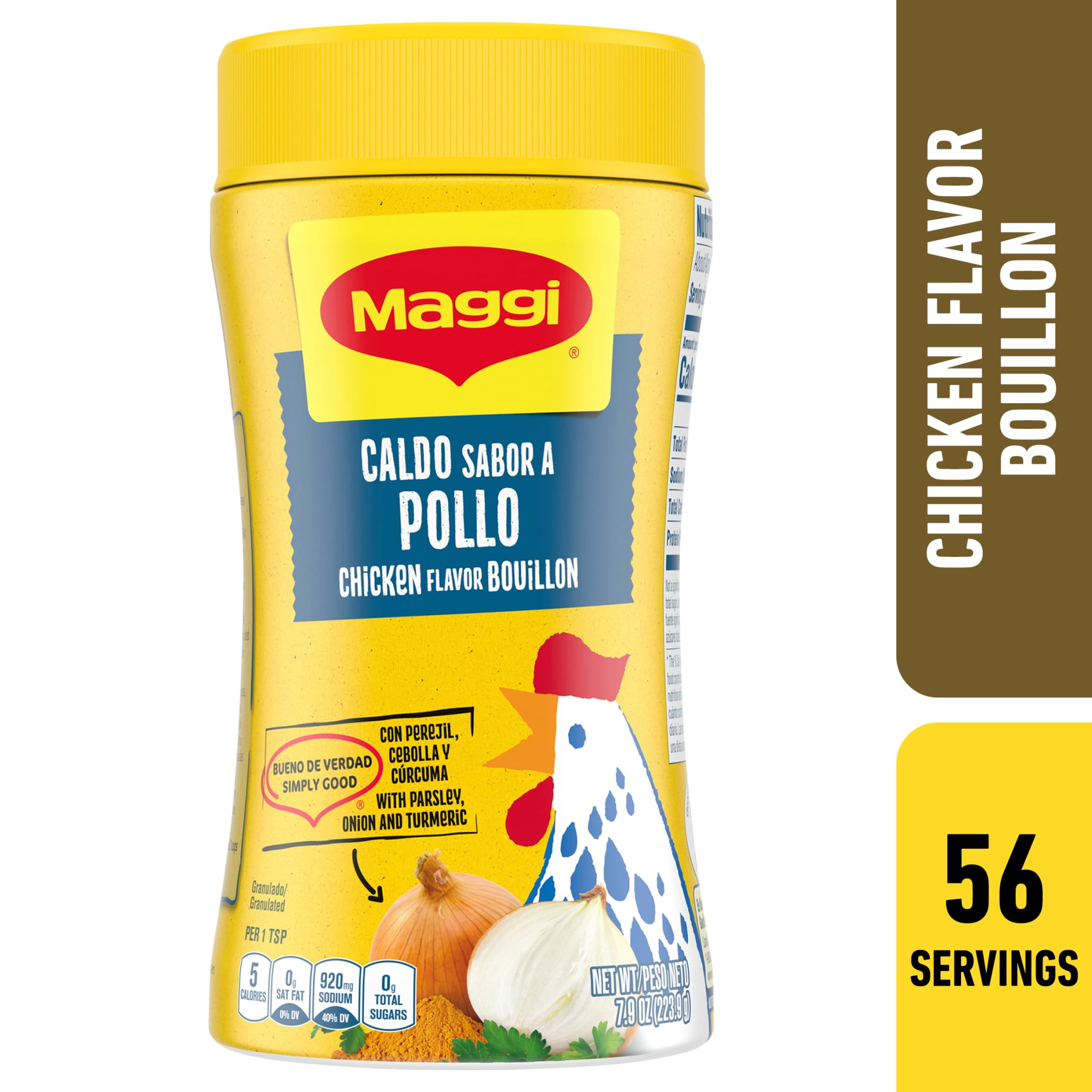 Maggi Granulated Chicken Flavor Bouillon Ground, 7.9 oz pack of 4 ...