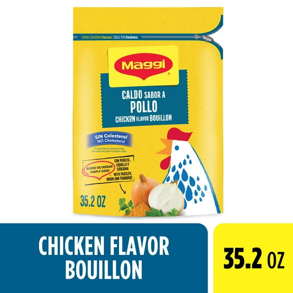 Maggi Granulated Chicken Flavor Bouillon Powder 16 oz for Soup, Rice ...