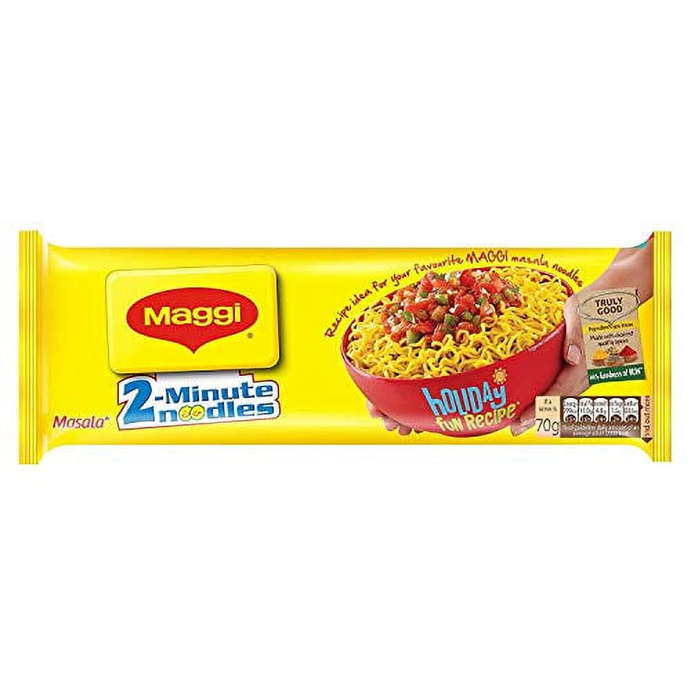 Maggi Masala 2-Minute Noodles India Snack - 6 Pack (560 gm) - Walmart.com