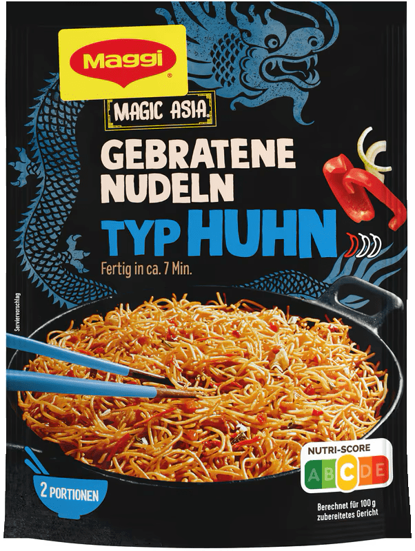Maggi Ready meal MAGIC ASIA Chicken Fried noodles 121g/4.27 oz ...