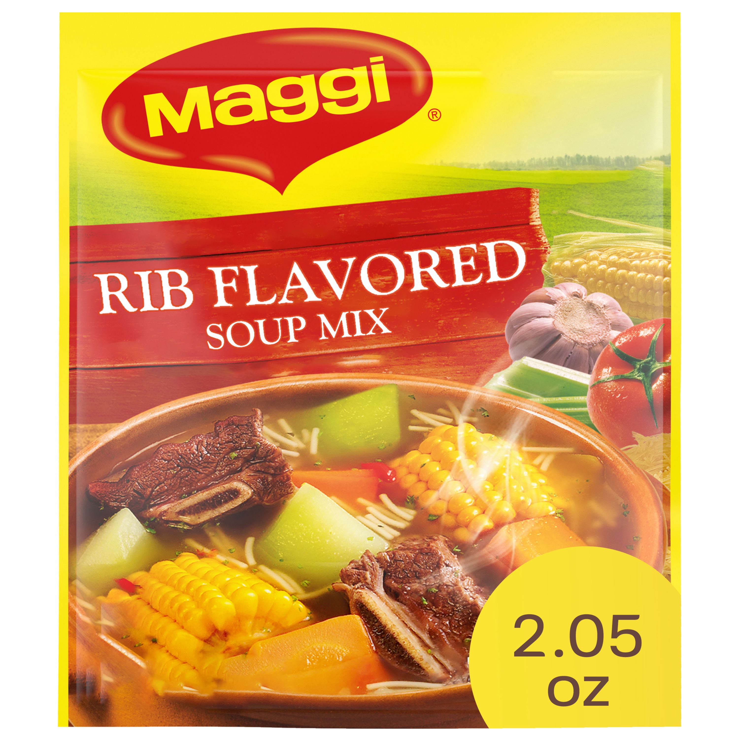 Maggi Rib Flavored Soup Mix English-Spanish | Fig App