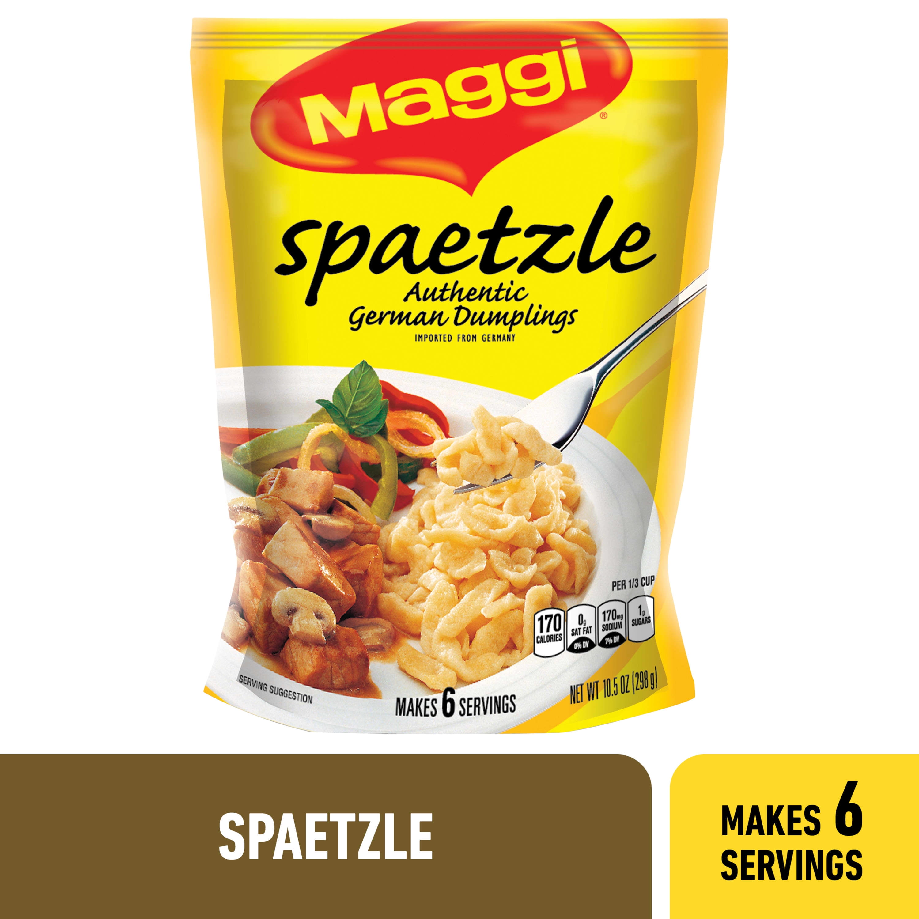Maggi Spaetzle Authentic German Dumplings 10.5 oz - Walmart.com