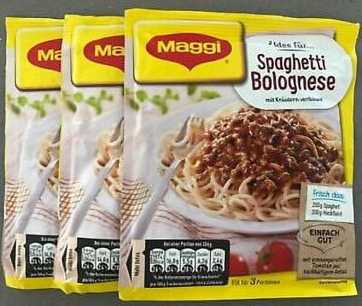 Maggi Spaghetti Bolognese, Beef Flavor - Pack of 3 - Walmart.com