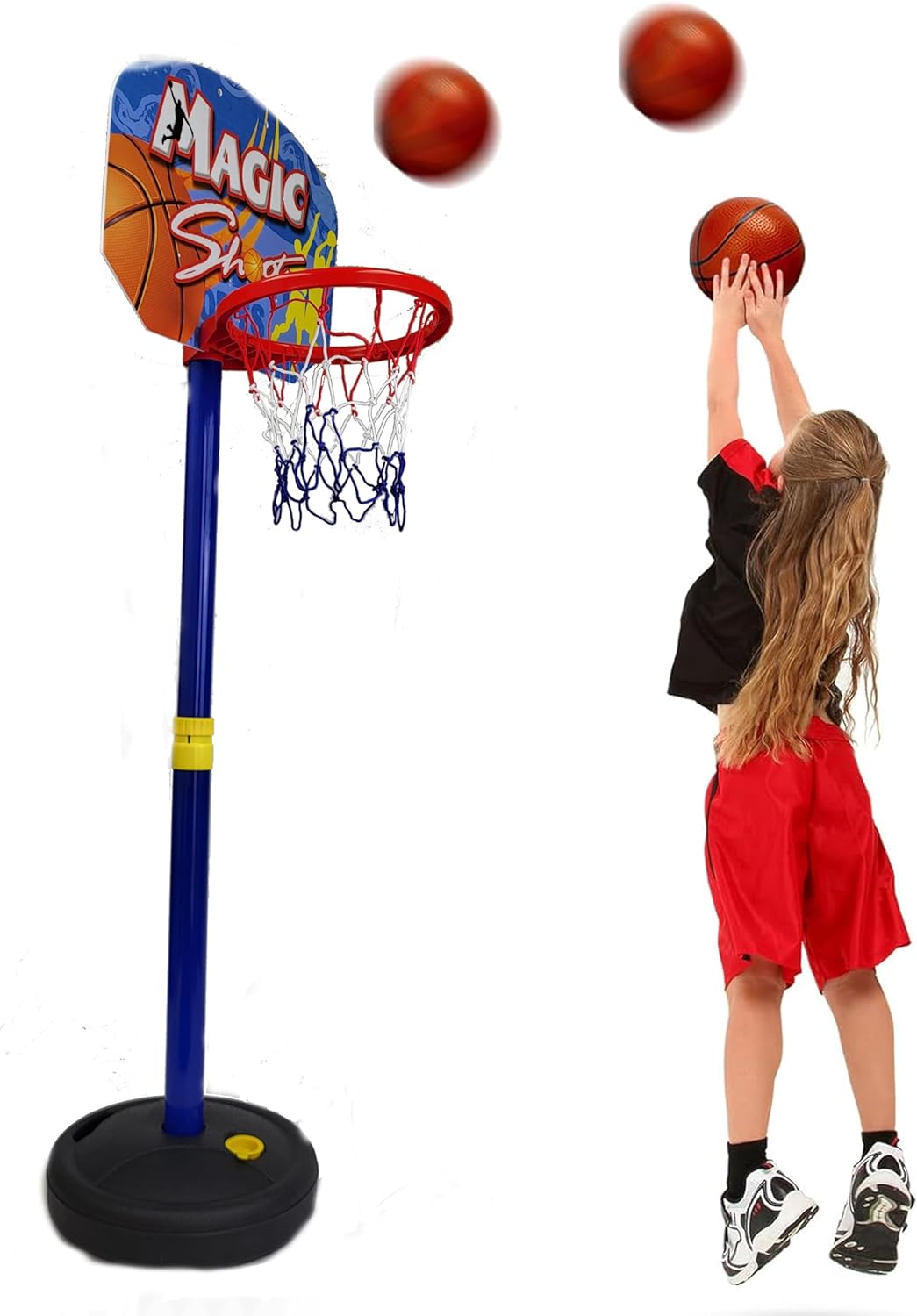 Maggie All-Age Indoor & Outdoor Basketball Hoop Toy Game Set - Durable ...