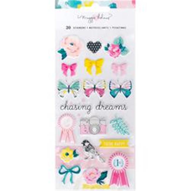Maggie Holmes Chasing Dreams Puffy Stickers-Icons - Walmart.com
