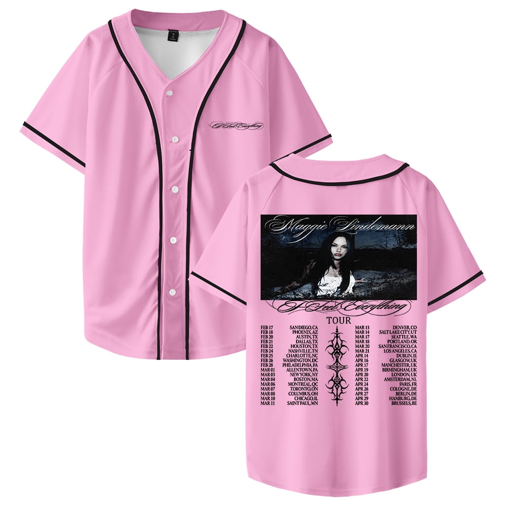 Maggie Lindemann I Feel Everything Tour 2026 Baseball Jersey Short ...