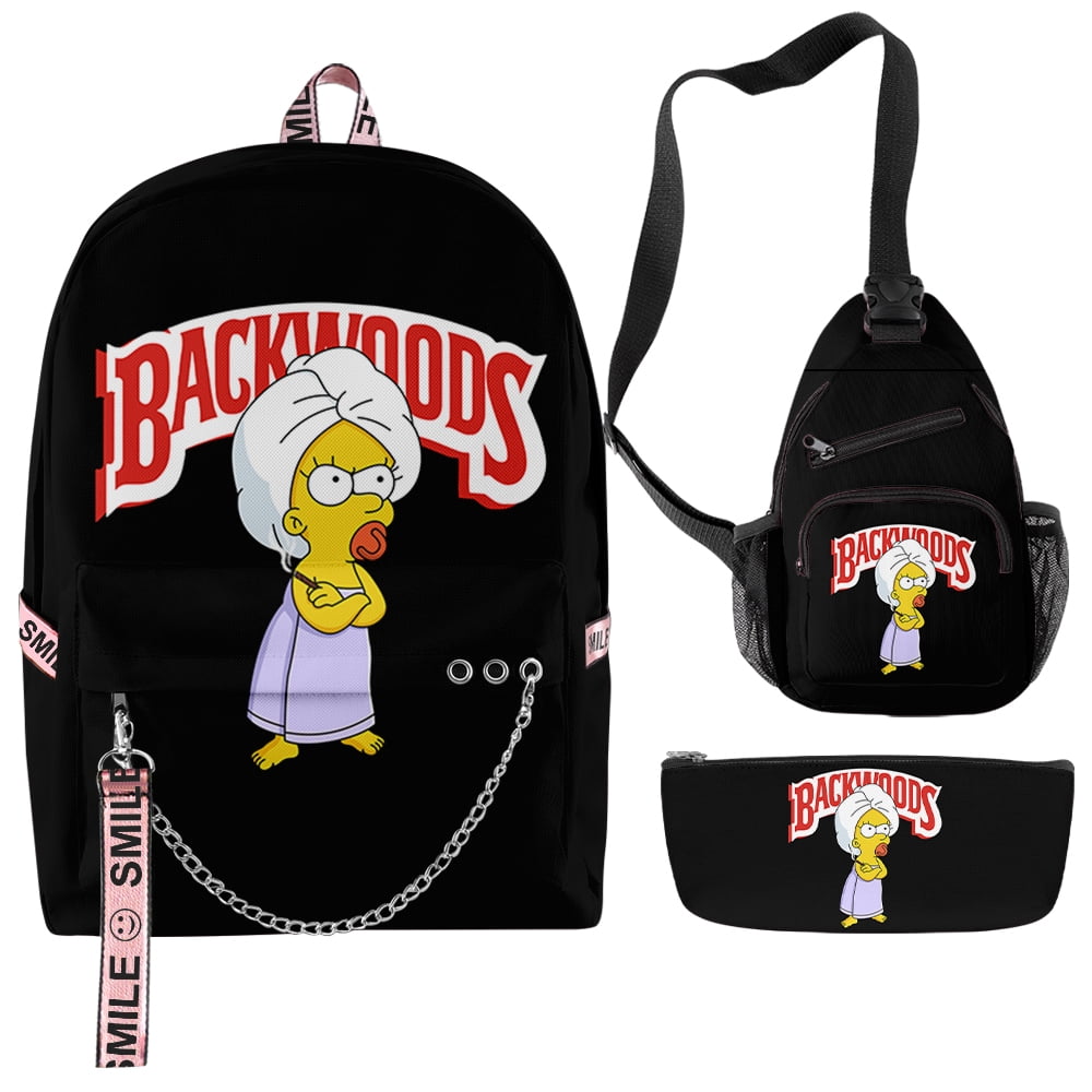 Maggie Simpson BACKWOODS Merch Backpack Rucksack Cosplay Zipper Pack ...