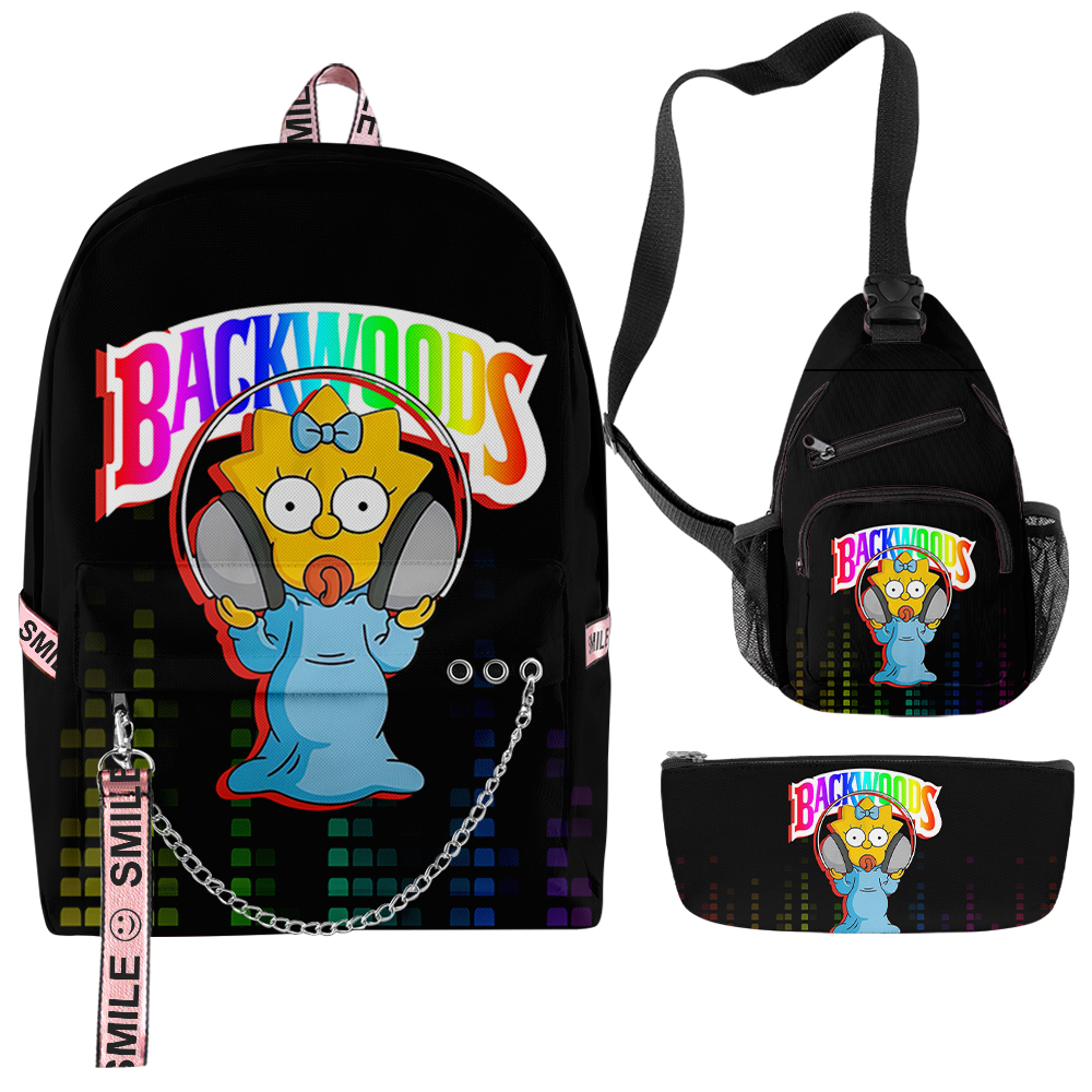 Maggie Simpson BACKWOODS Merch Backpack Rucksack Cosplay Zipper Pack ...