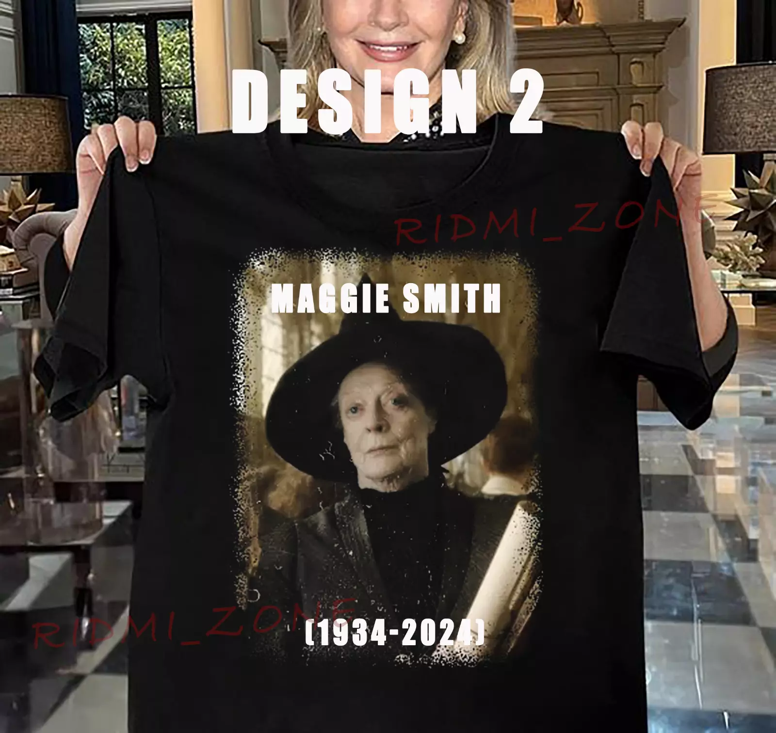 Maggie Smith 1934 2024 T-Shirt Maggie Smith Memorial T-Shirt Rip Maggie Smith Shirt - Walmart.com