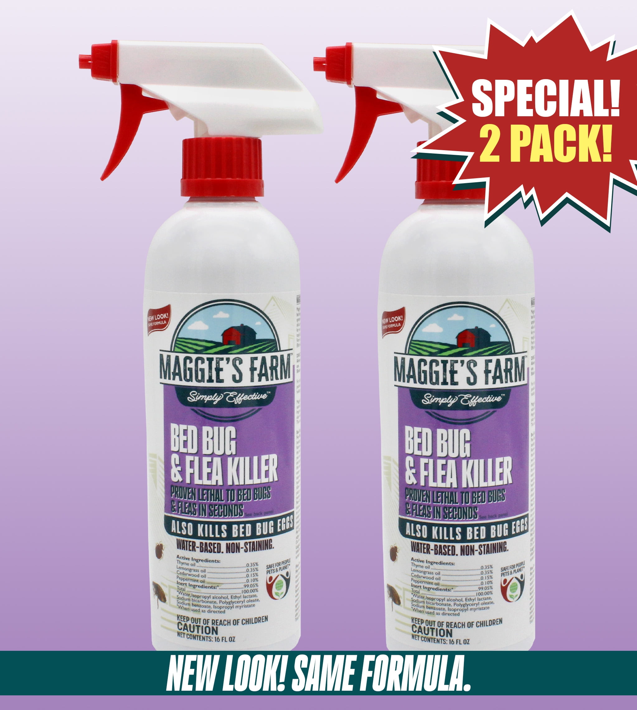 Maggie's Farm 16 oz Bed Bug & Flea Killer (2-Pack) - Walmart.com