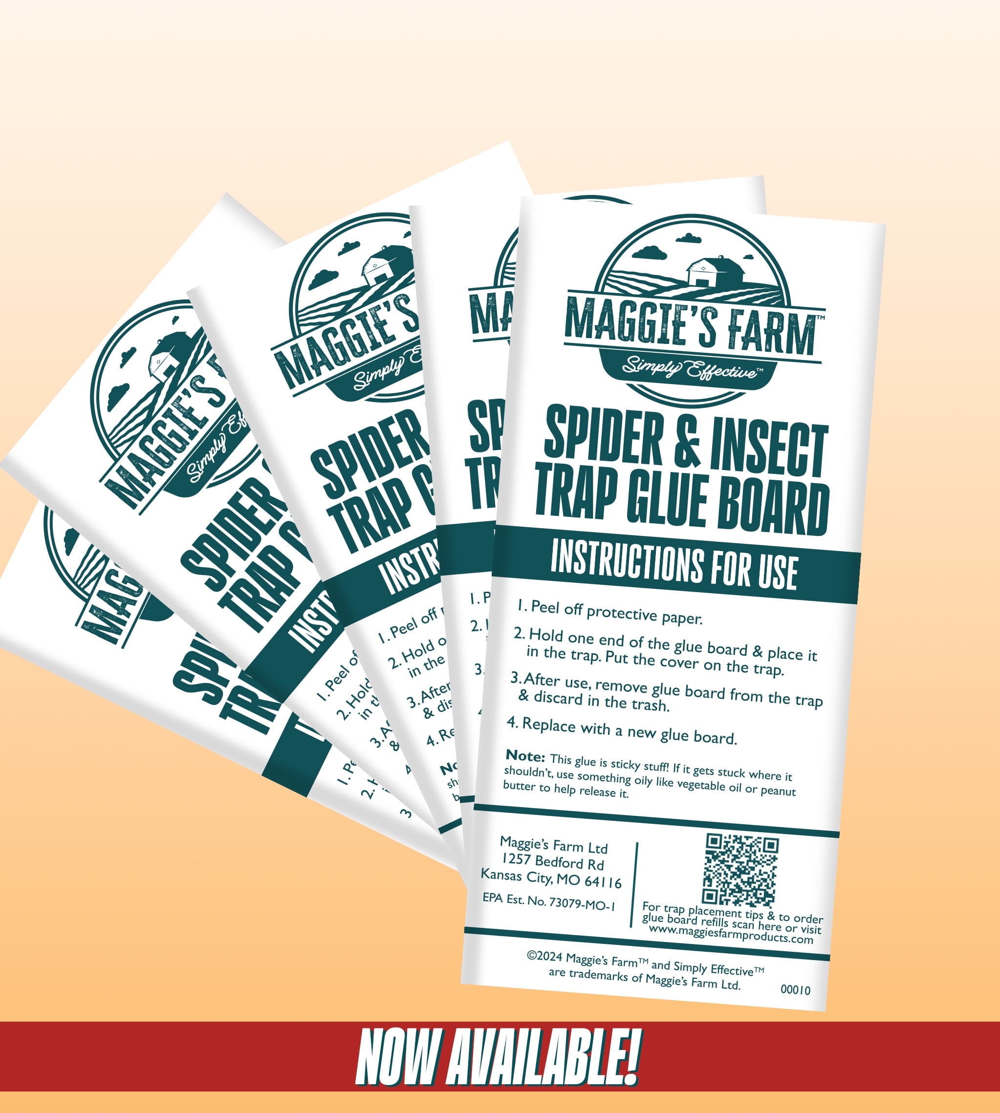 Maggie's Farm Spider & Insect Trap Glue Board-Replacements-Pack of 5 ...