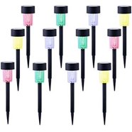 Pasamic Outdoor Solar Post Light Fixture with 3" Pier Mount Base, Dusk ...