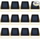 Maggift 12-Pack Solar Deck Lights, Waterproof Outdoor Lights for Steps ...