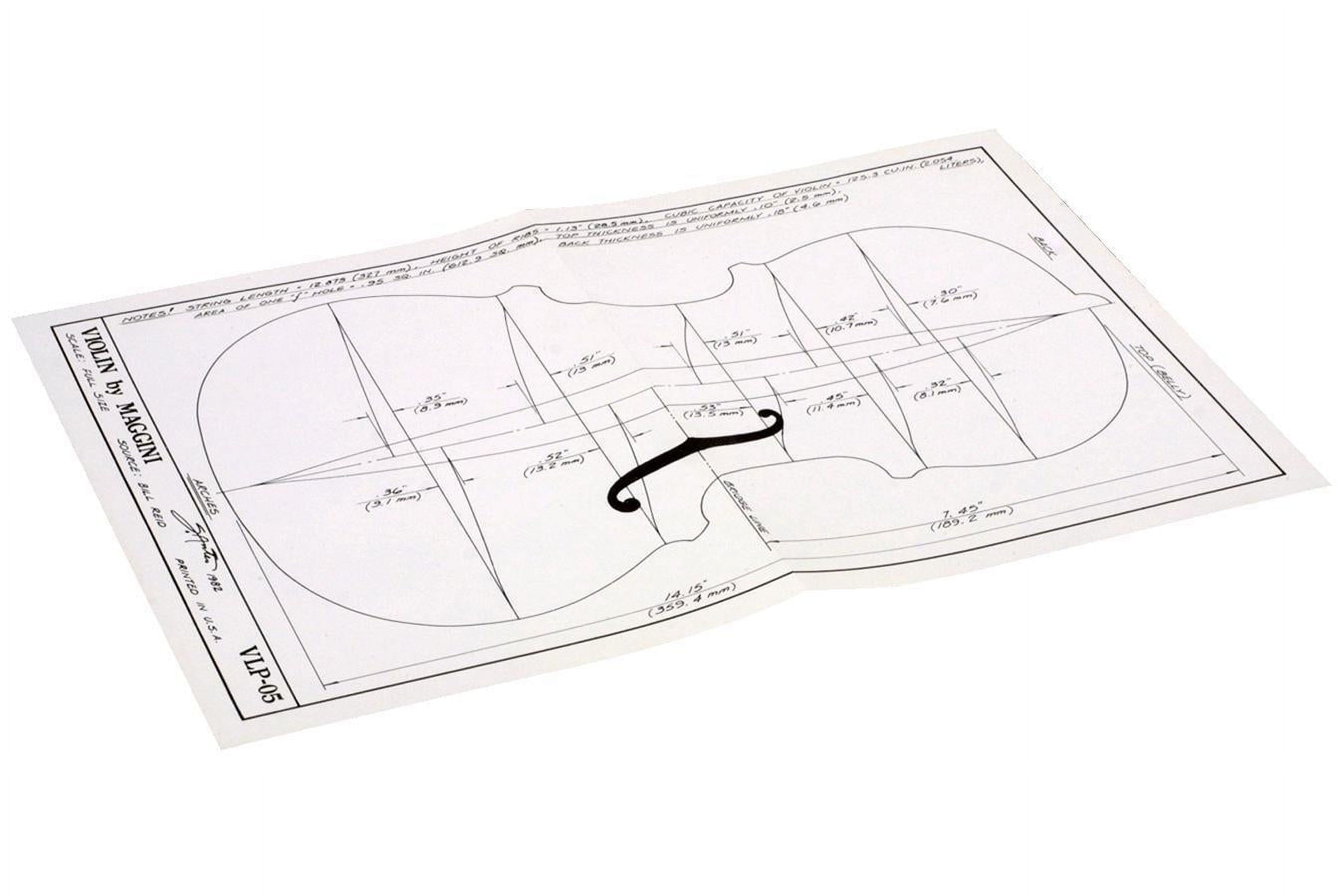 Maggini Violin Body Plan - Walmart.com