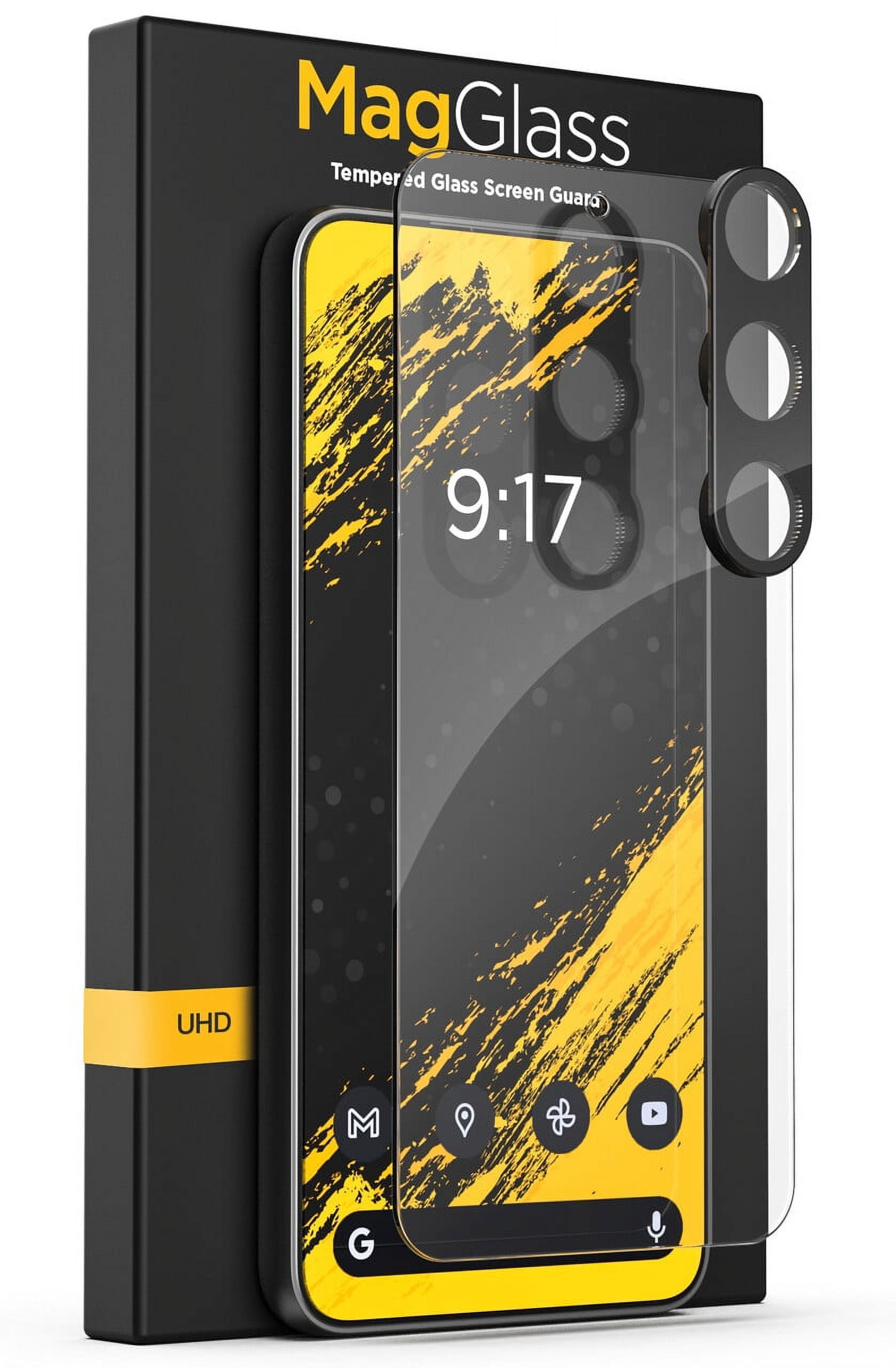 Magglass Designed for Samsung Galaxy S24 Plus Tempered Glass Screen ...