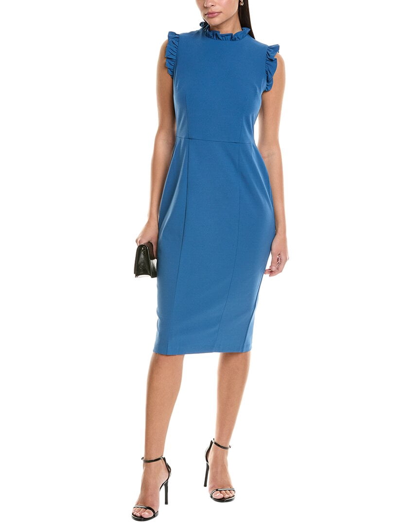 Maggy London womens Ruffle Mini Dress, 16, Blue - Walmart.com