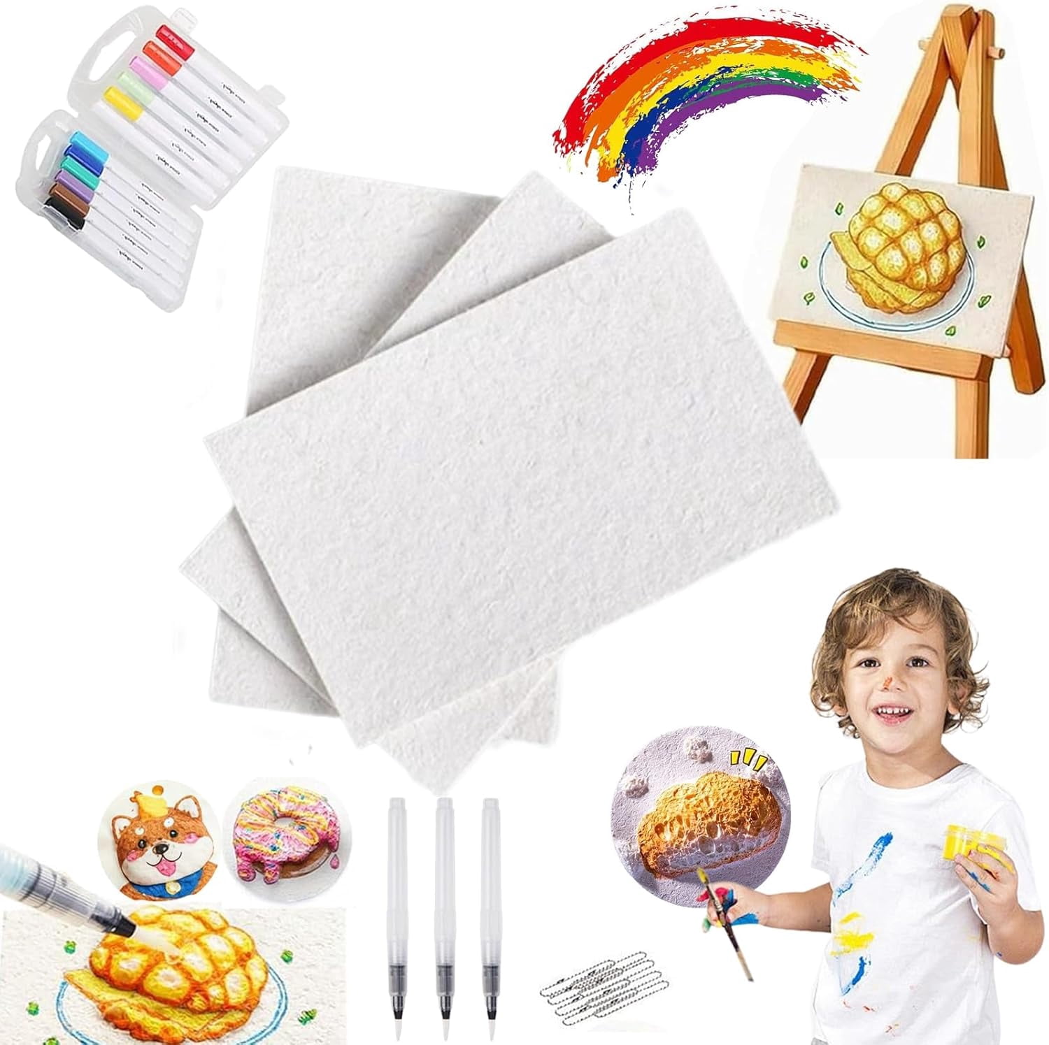 Magic 3D Foam Texture Painting Kit, DIY Magic Foam Texture Painting Kit ...