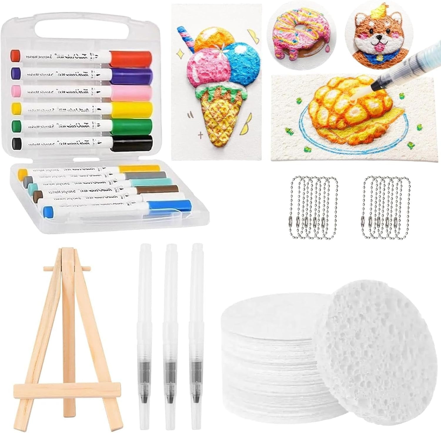 Magic 3D Foam Texture Painting Kit,Puffy Paint, 3D Drawing Magic Canvas ...