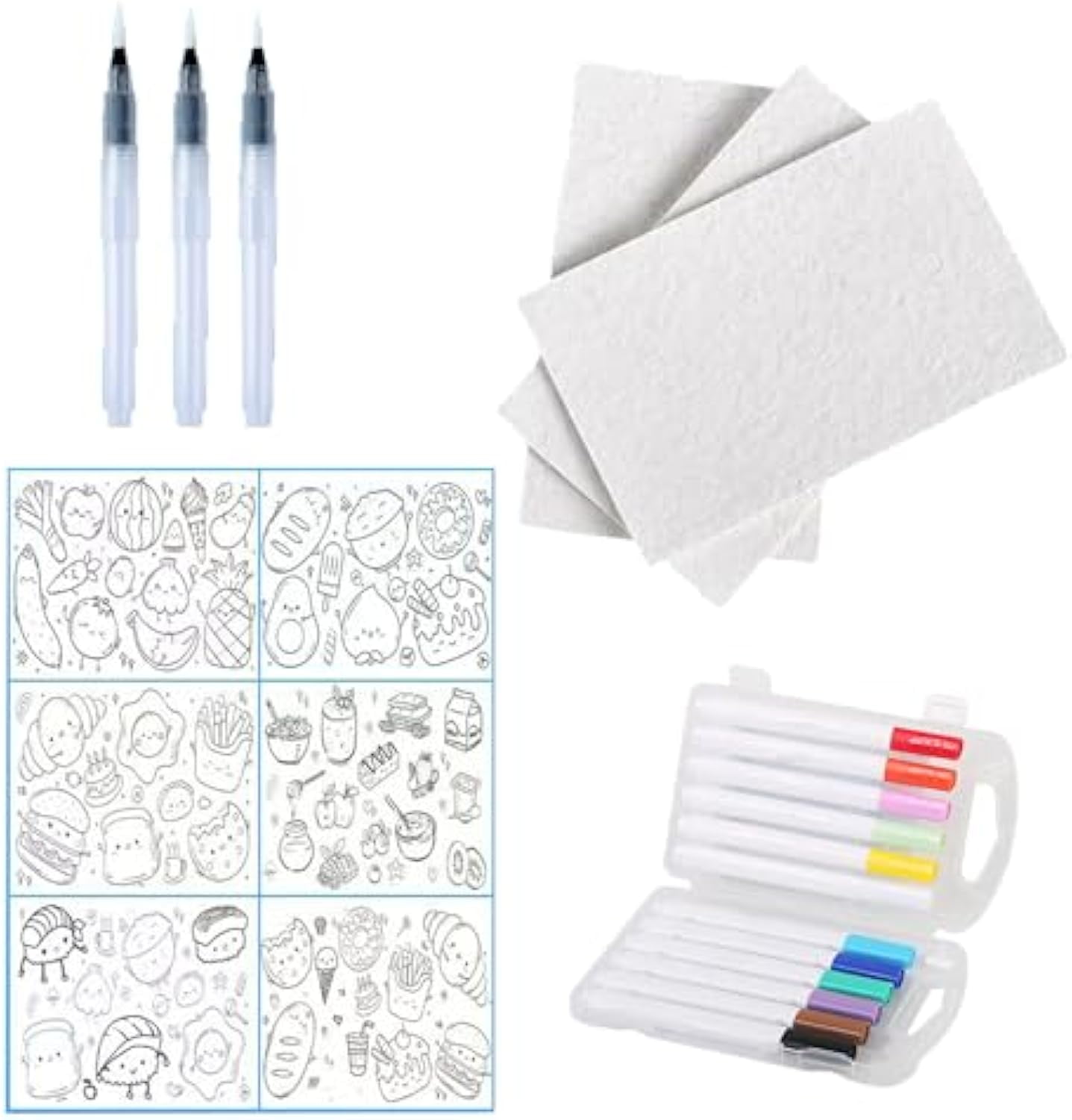 Magic 3D Foam Texture Painting Kit,Reusable Cartoon Scenes Kit,DIY 3D ...