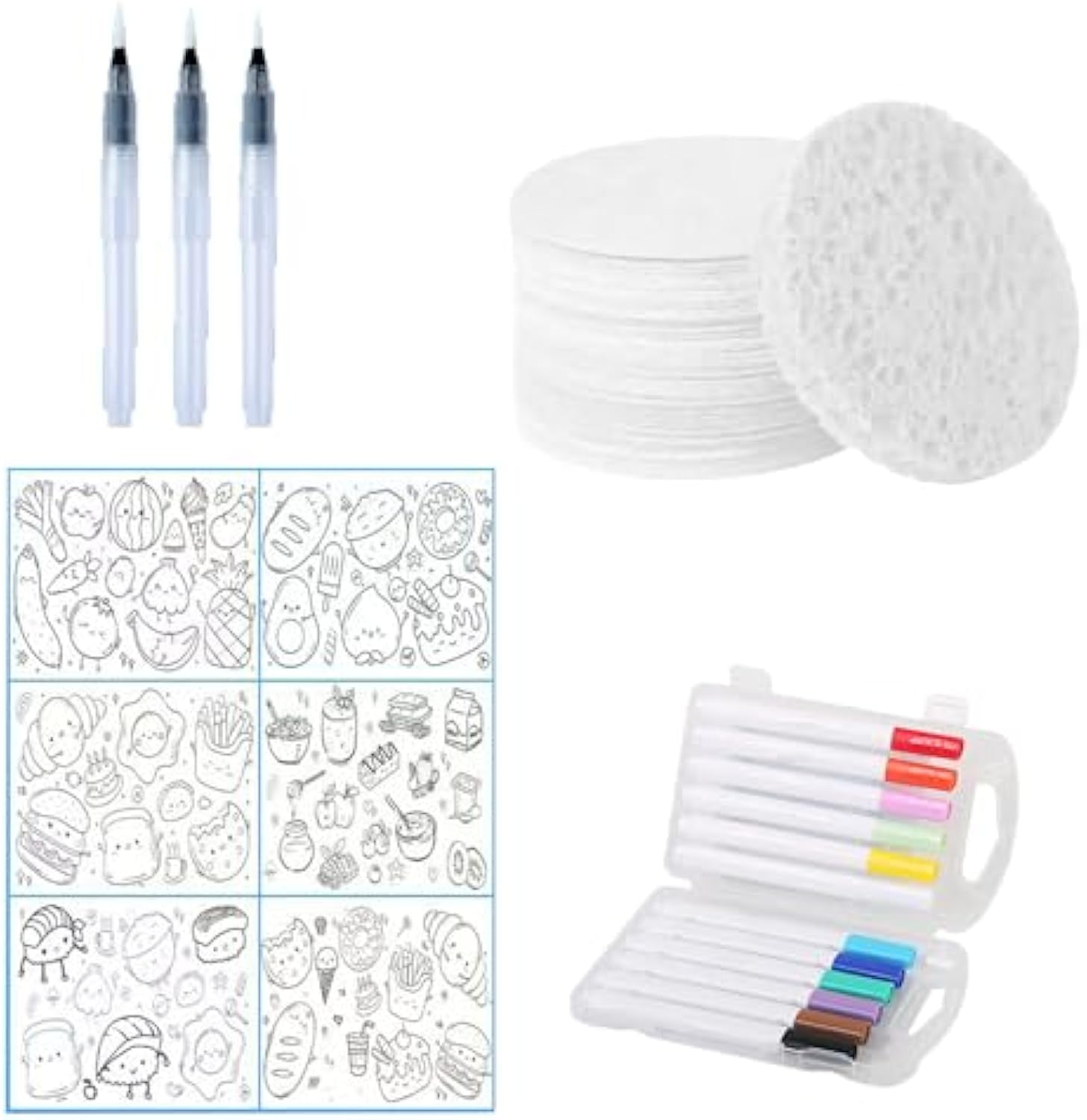 Magic 3D Foam Texture Painting Kit,Reusable Cartoon Scenes Kit,DIY 3D ...