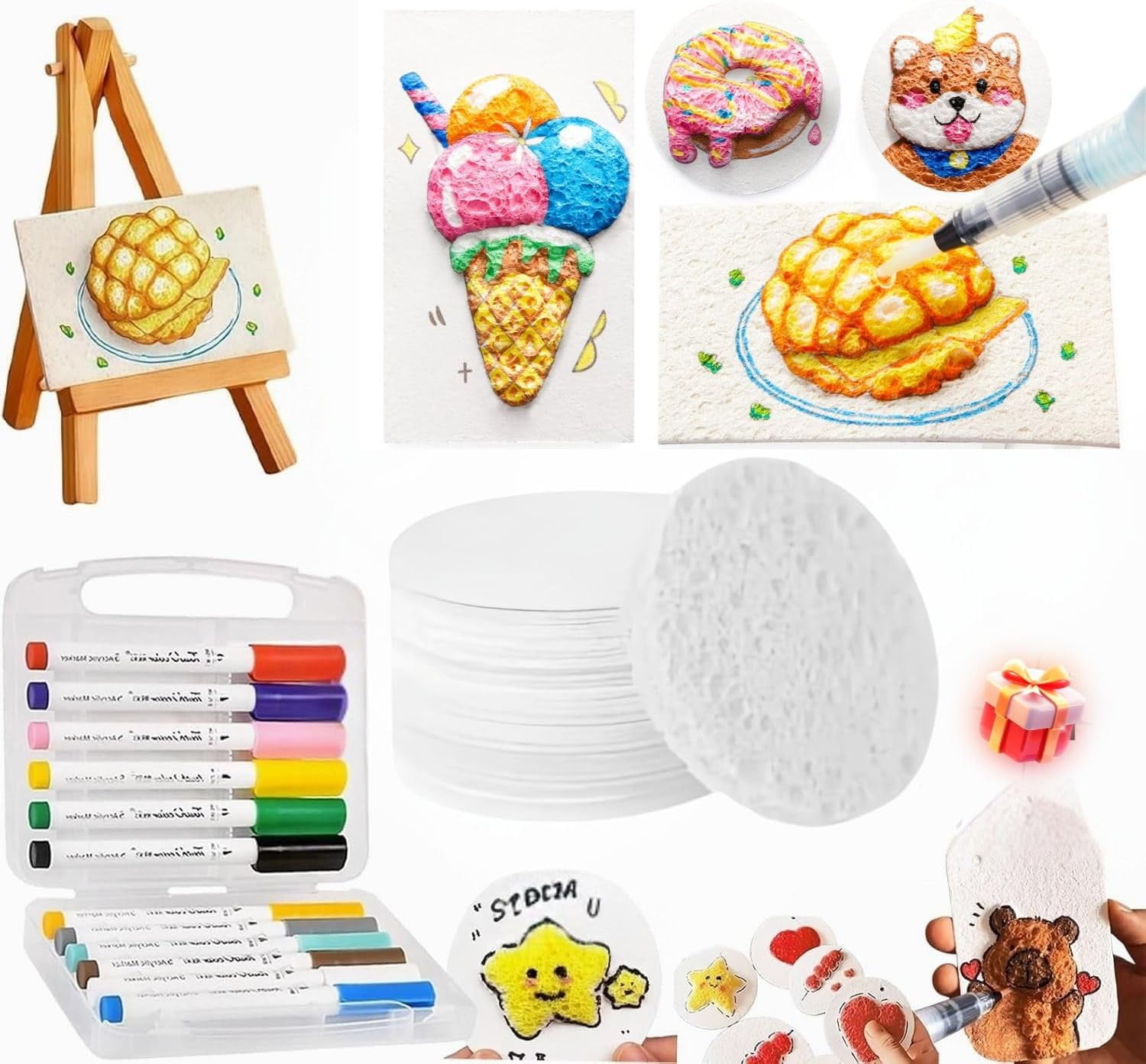 Magic 3D Foam Texture Painting KitMagic Puffy Paint Art,3D Drawing ...