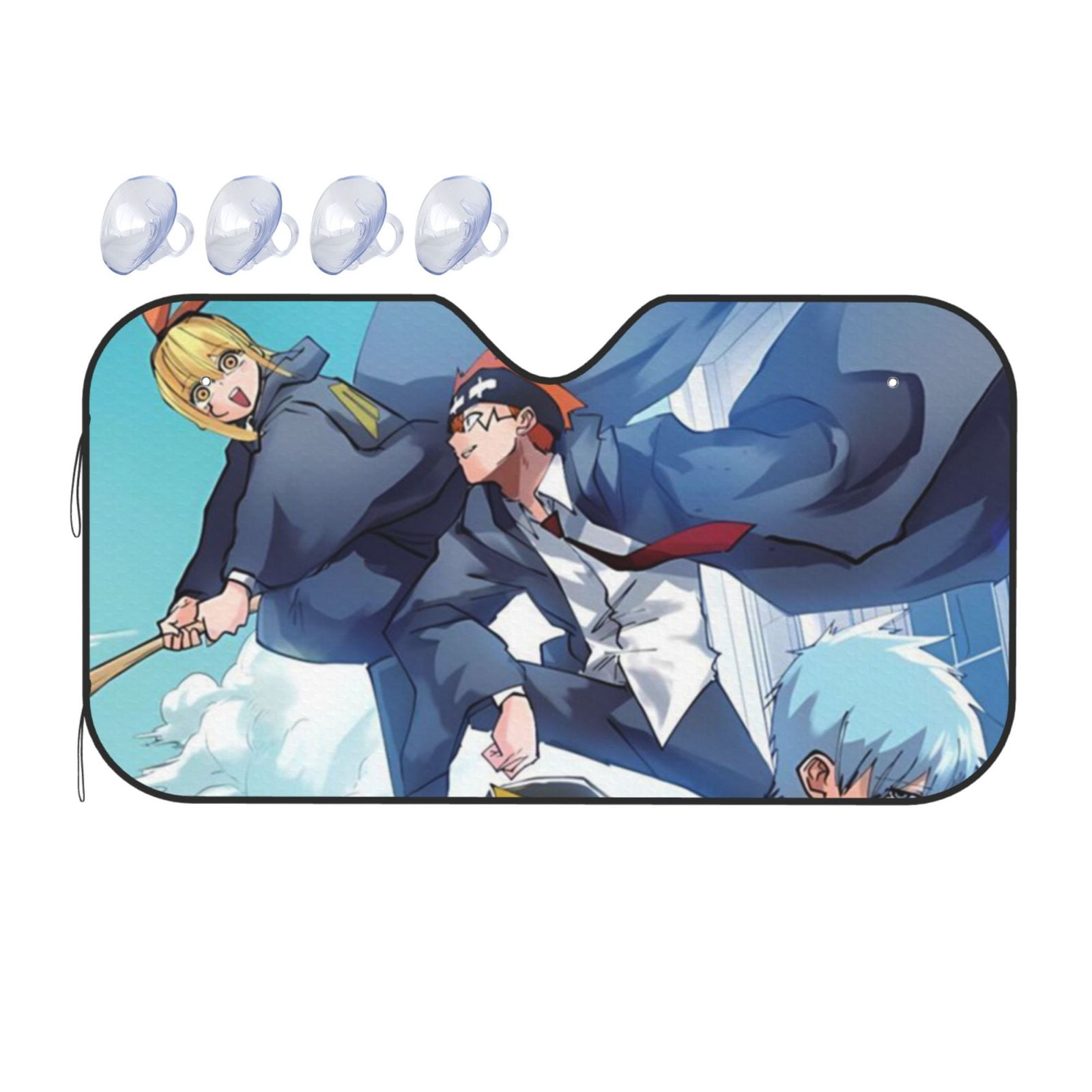 Magic And Muscles Car Sun Shade Windshield Sunshade Aluminum Foil Sun ...