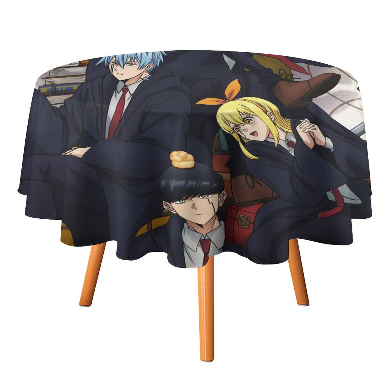 Magic And Muscles Round Tablecloth Print Decorative Table Cover ...