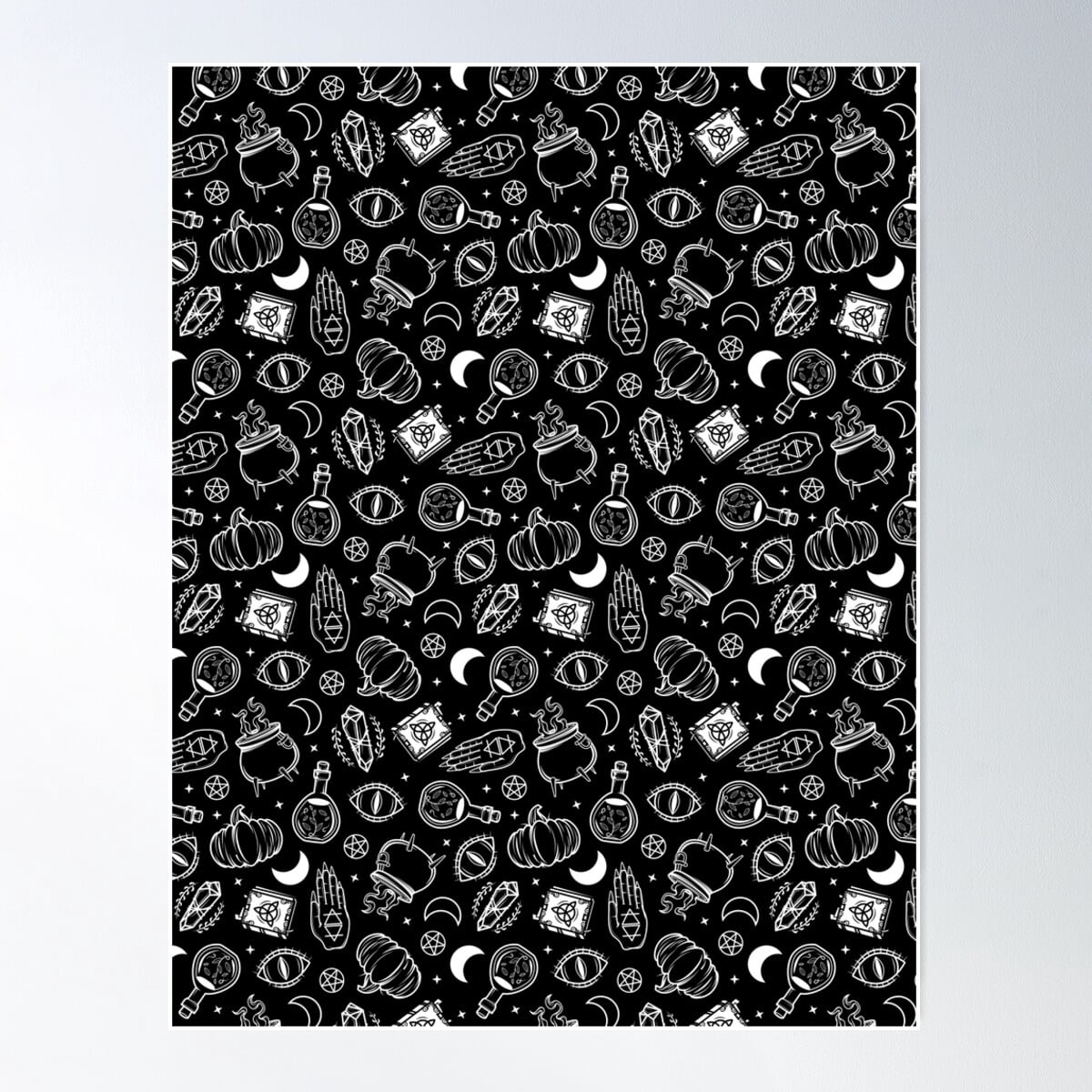 Magic And Witchcraft Poster Wall Art, Modern Wall Decor For Living Room ...