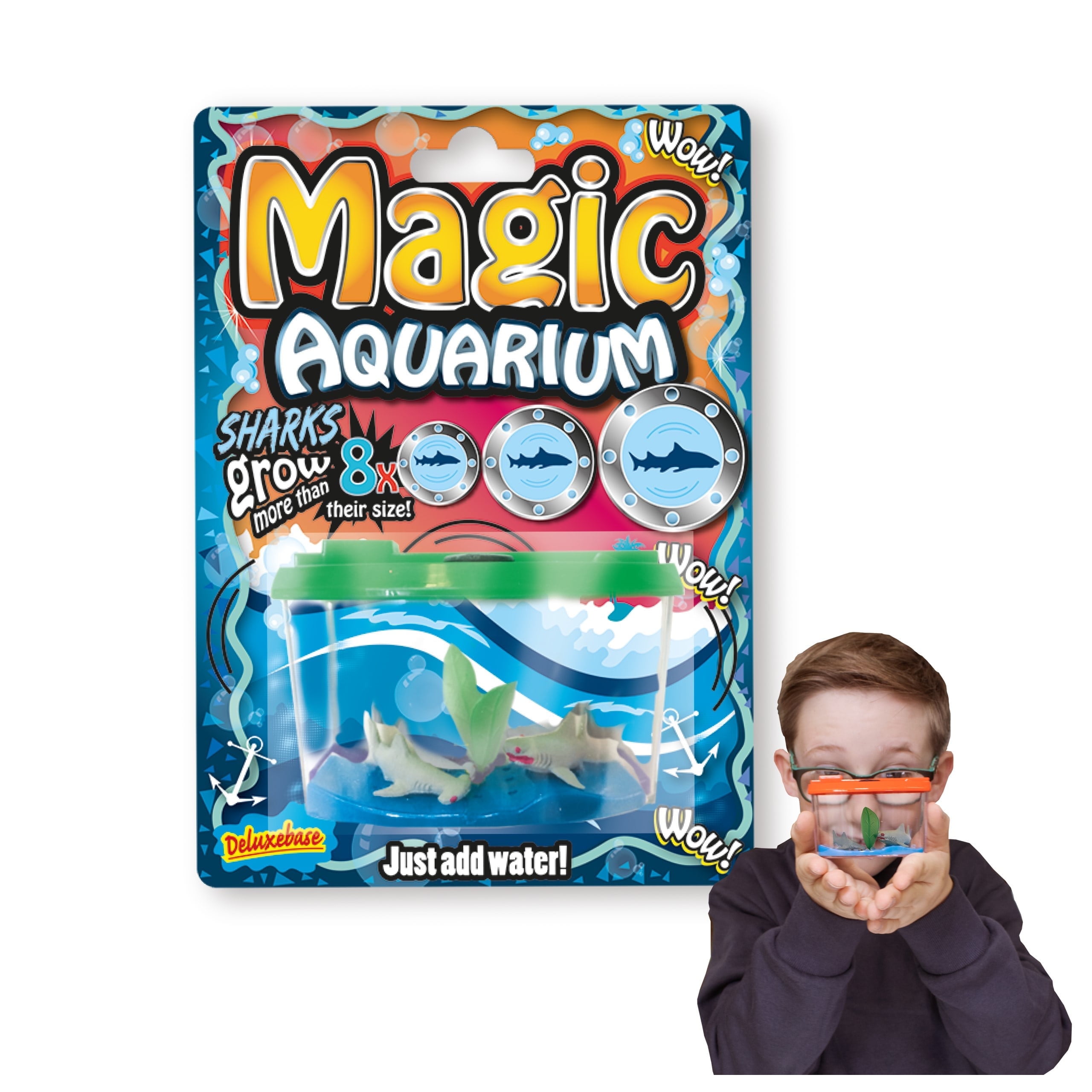 Magic Aquarium Sharks by Deluxebase – Grow Your Own Fish Tank Kit with ...