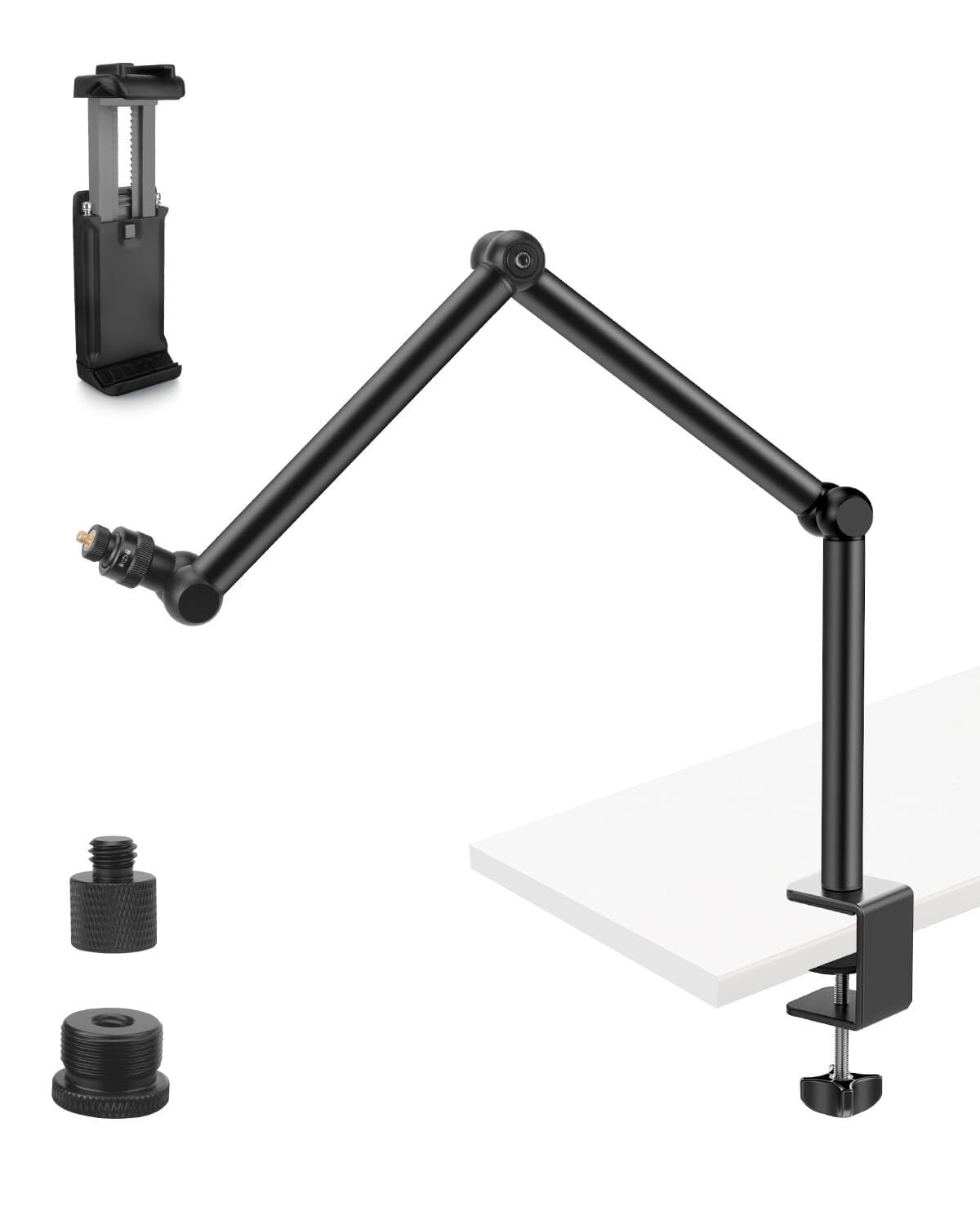Magic Arm Desk Mount w/Clamp, 28" Adjustable Camera Arm for iPad ...