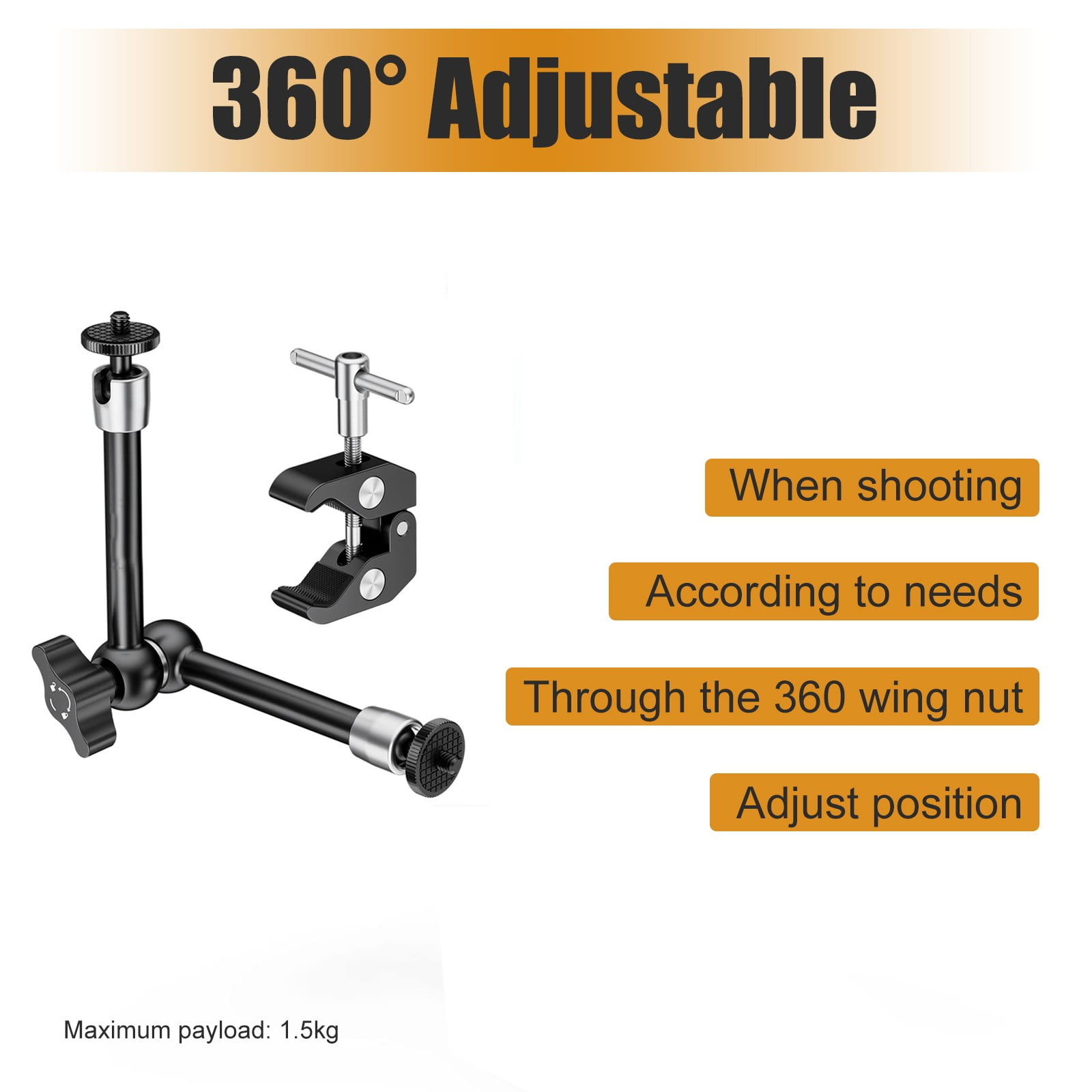 Magic Arm Hand Photography DSLR Magic 9.8/25cm Adjustable Magic Arm ...
