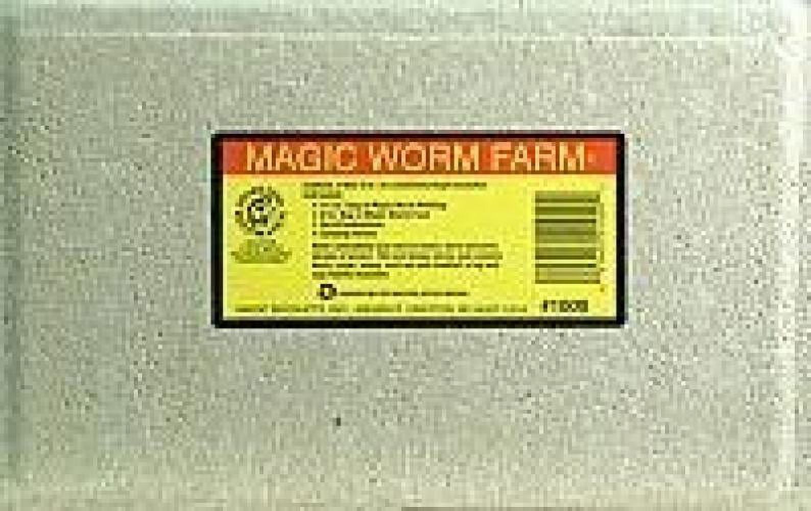 Magic Bait 1000 Worm Farm with Bedding and Food Storage Box, Yellow ...