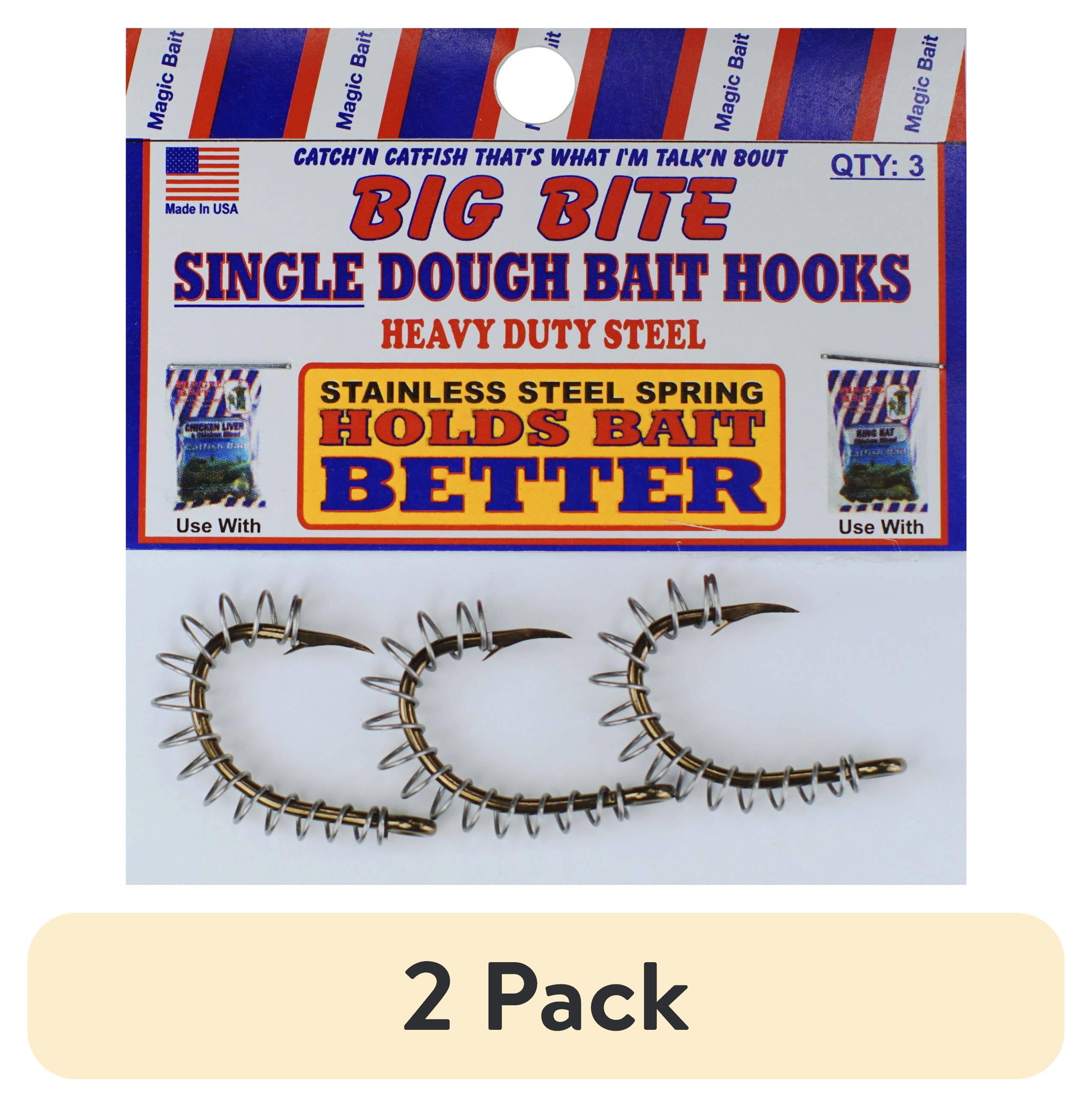 (2 pack) Magic Bait, Wide Mouth Spring Fishing Hook, Catfish Dough Bait ...