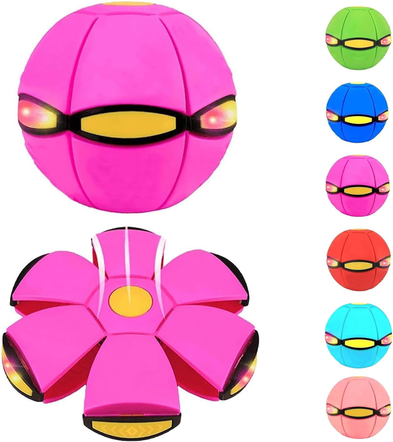 Magic Ball, Magic Bouncing Ball with 6 Light, Dual Form Freely ...