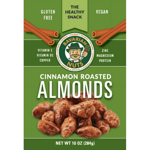 Magic Bavarian Cinnamon Roasted Almonds, Vegan & Gluten-Free, Healthy ...