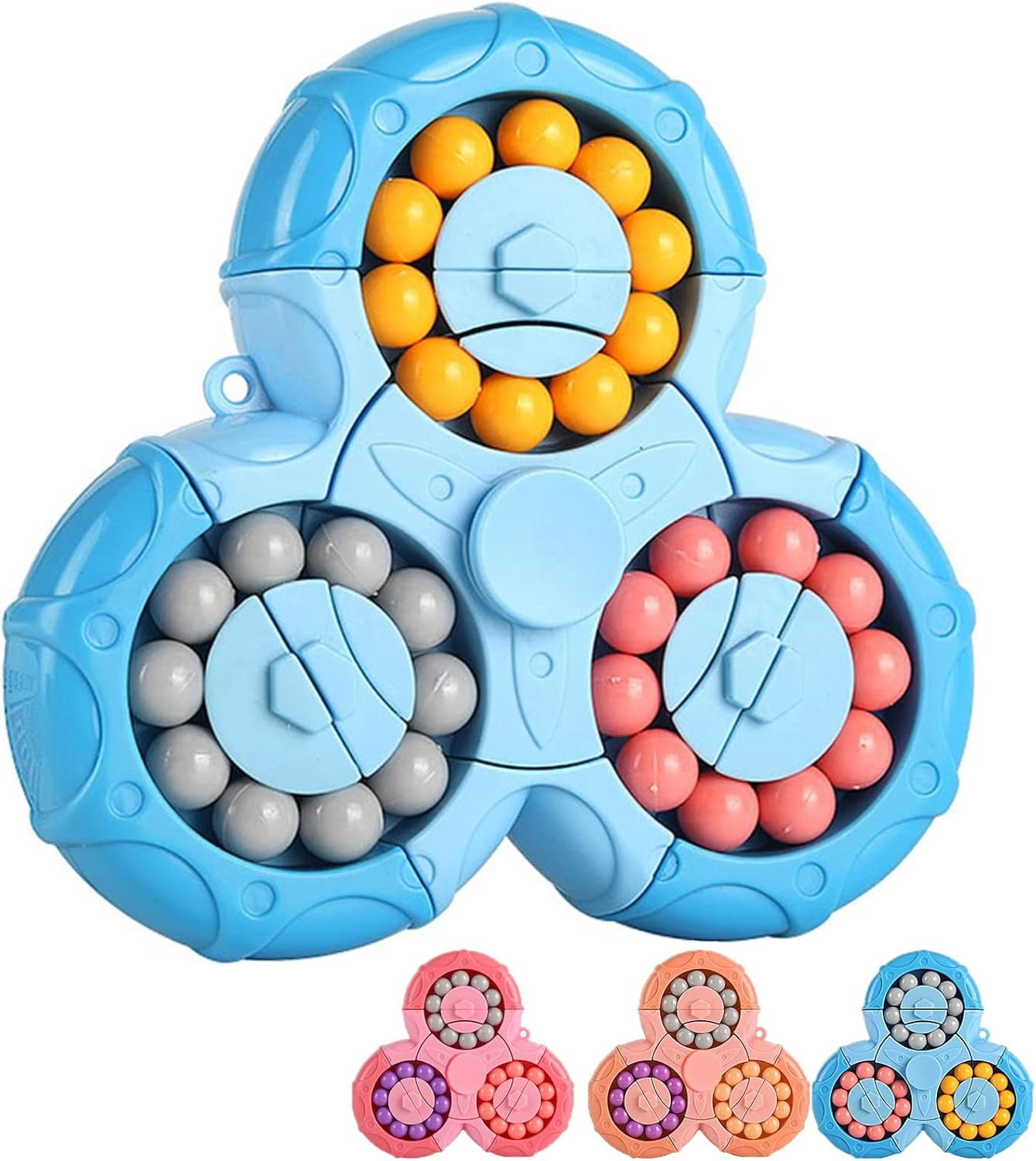 Magic Bean Rotating Cube, Rotating Finger Fidget Puzzle Toy,Boys Girl ...