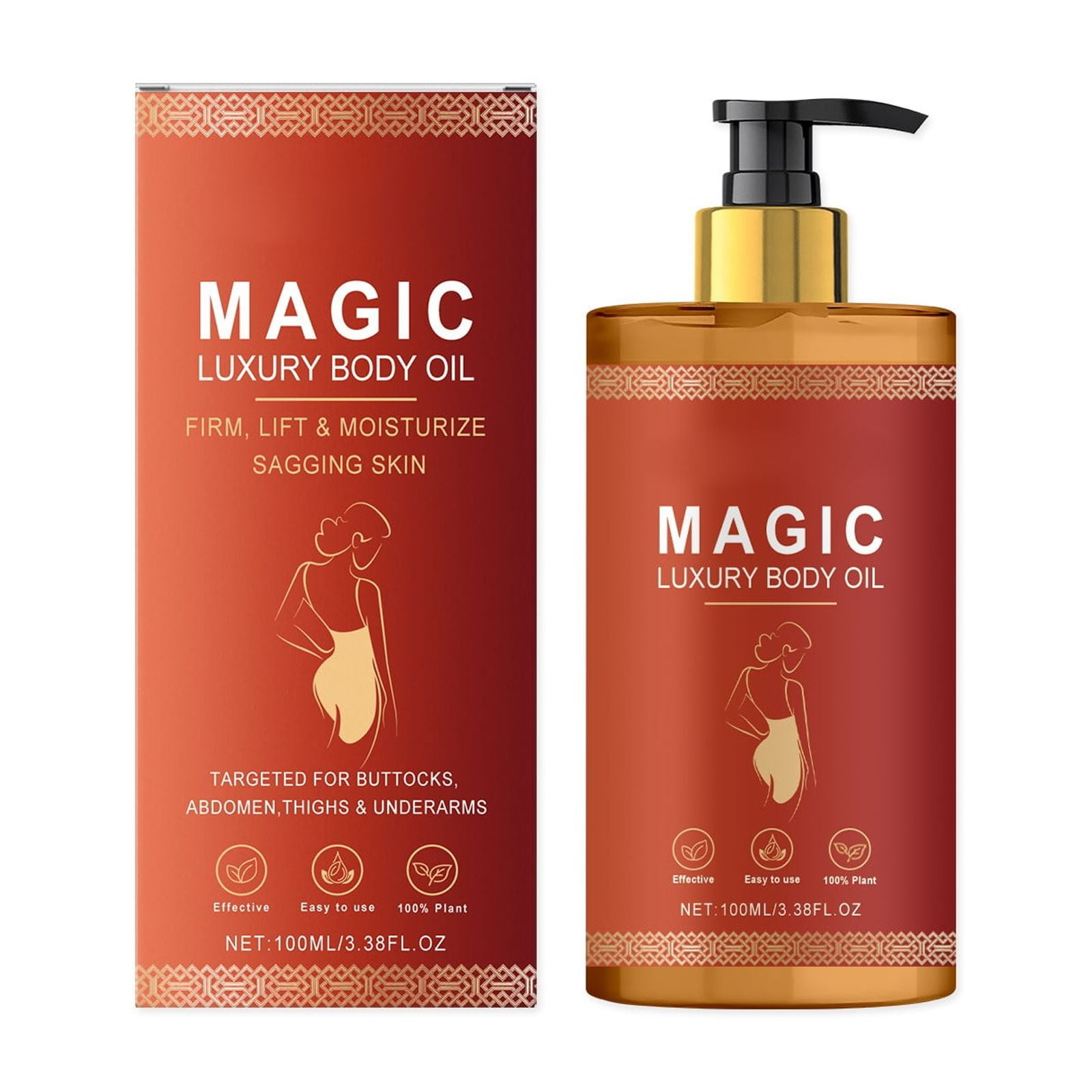 Magic Body Oi l, 100ml Body Oil Lightweight Dry Oil with Jojoba & for ...