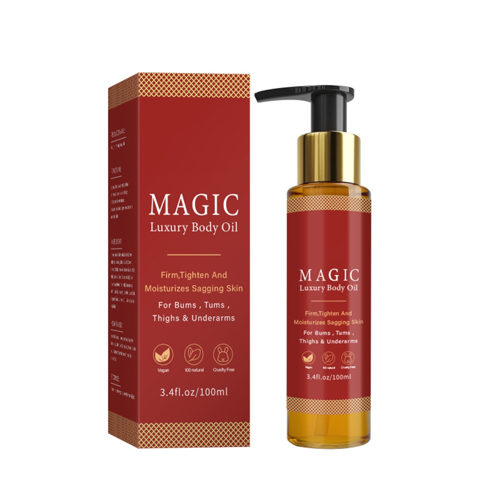 Magic Body Oil - Plumps, Tightens, Firms and Hydrates Skin - Thighs ...