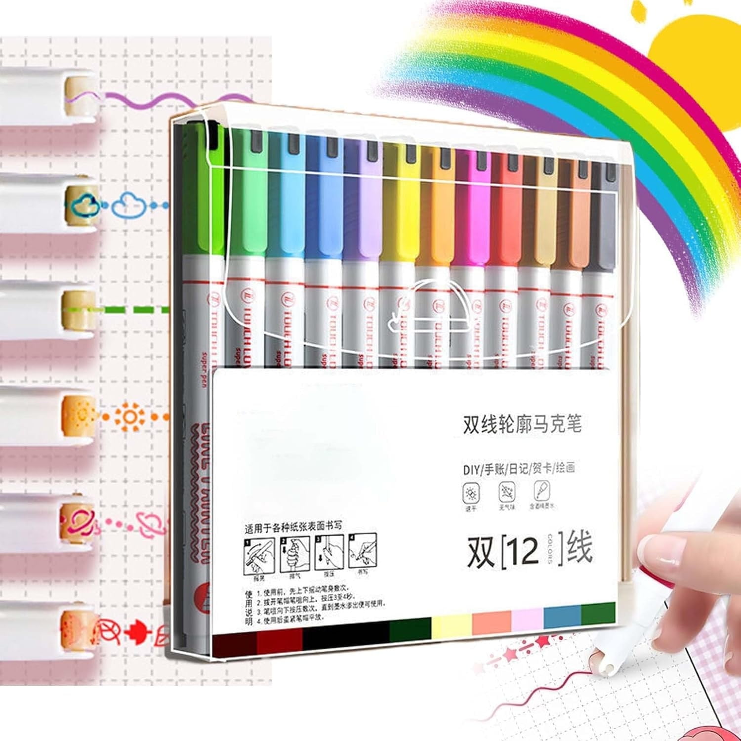 Magic Border Pen, Gracegrip Magicborder Pen,Magic Border Pen, Border ...