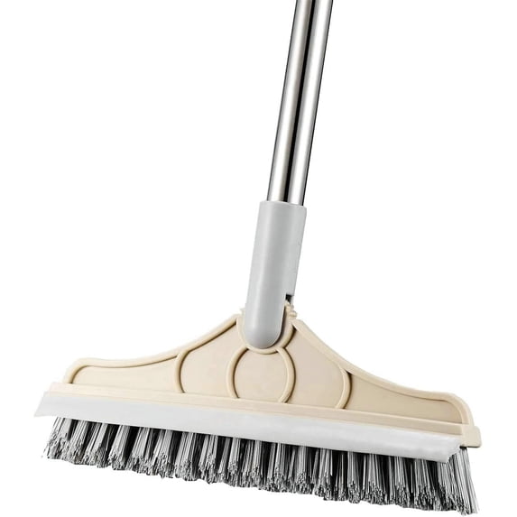Magic Broom 2 in 1 Scrub Brush with Long Handle, V-Shape Stiff Bristle ...