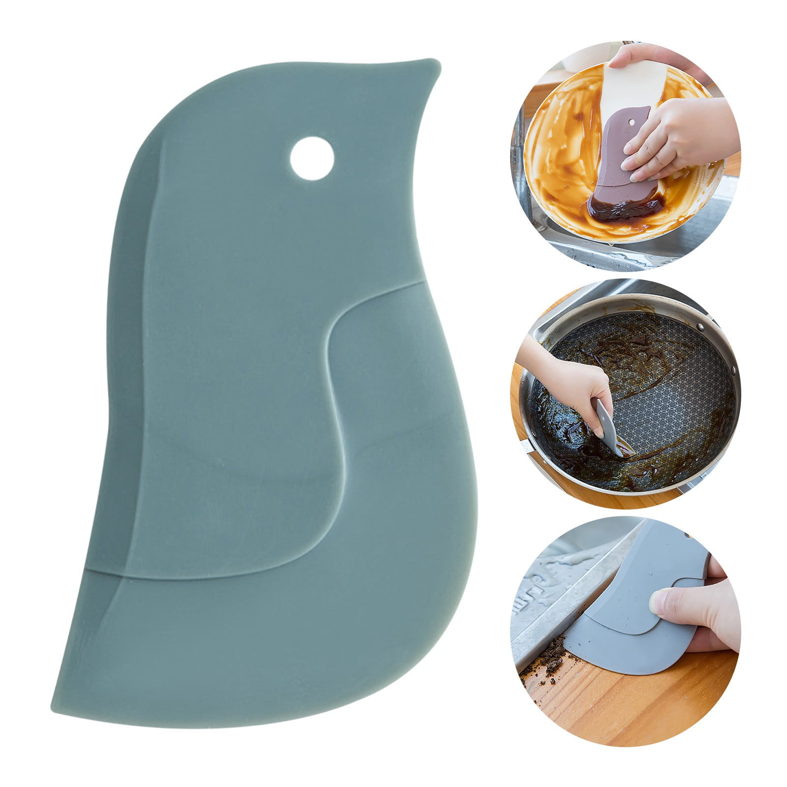 Magic Broom Floor Squeegee Pet Hair Remover, Silicone Squeegee Broom ...