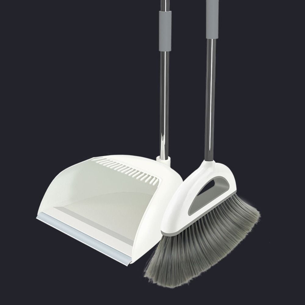 Magic Broom and Dustpan Set Multifunction Stainless Steel Sweeper Wiper ...