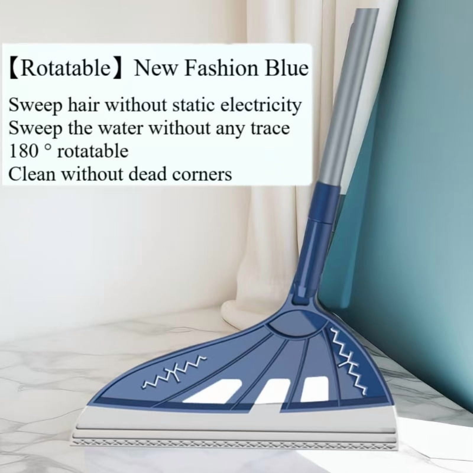 Magic Broom with 180° Rotation - Telescopic, No-Static Hair Sweeping ...